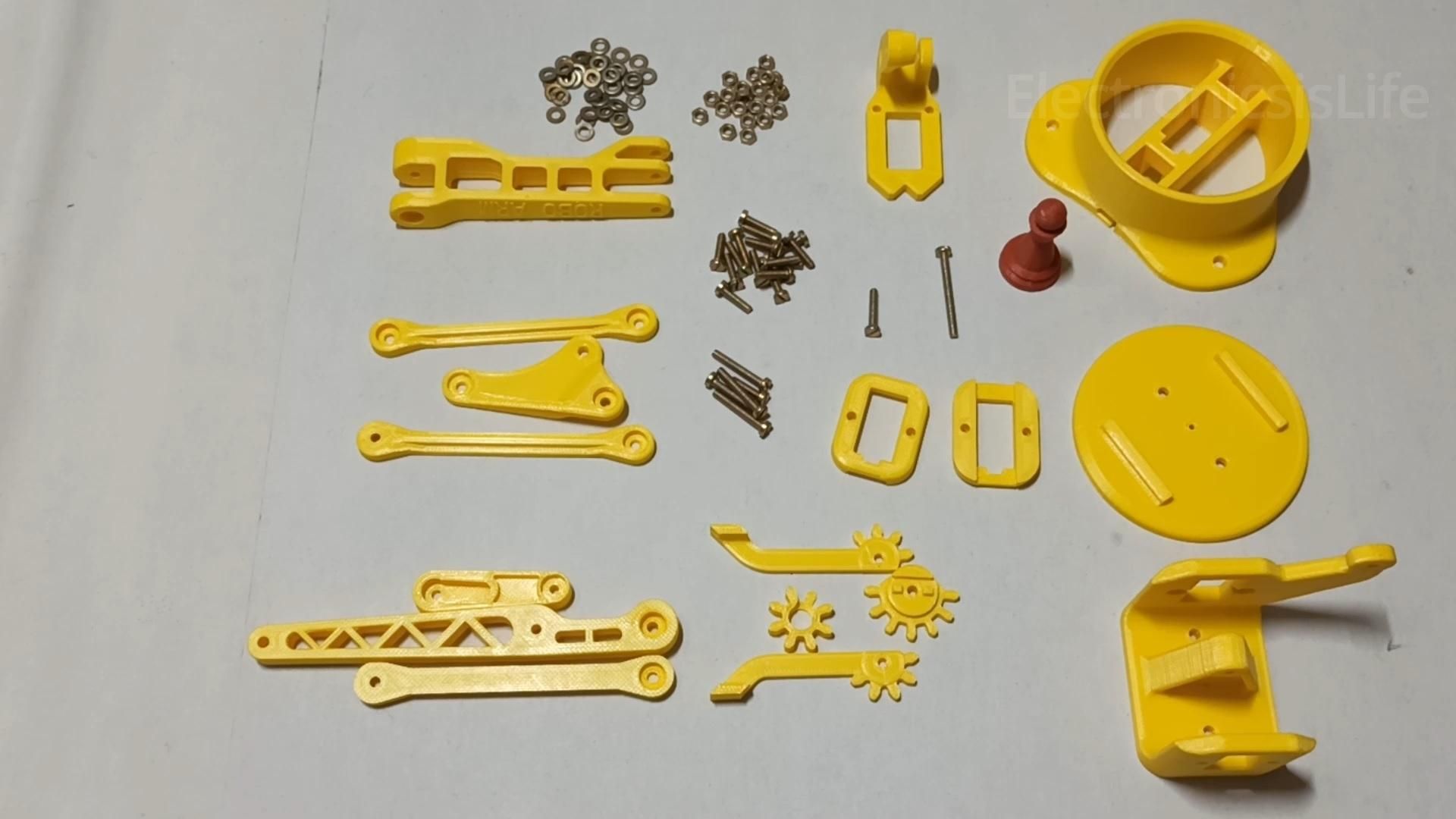 DIY | Smartphone (Bluetooth) Controlled Robot Arm Using Arduino | HC-05 ...