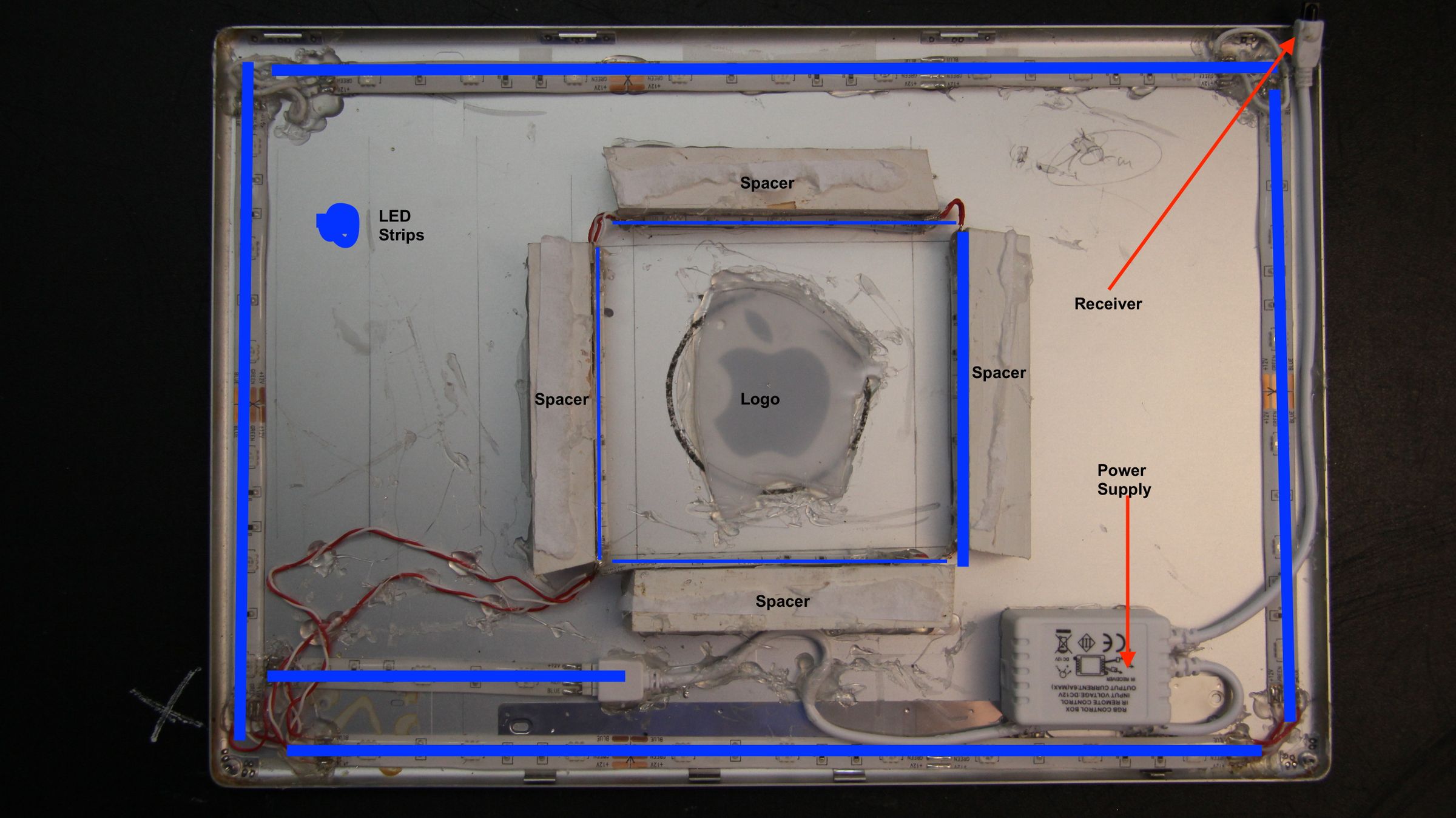 Cool Looking Lamp Made Out of Broken Laptop : 3 Steps - Instructables