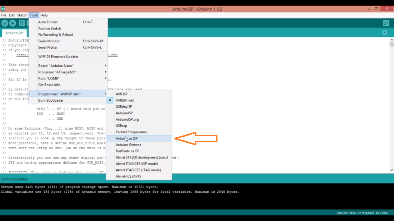 HOW TO MAKE ARDUINO NANO/MINI | How to Burn Bootloader : 5 Steps ...