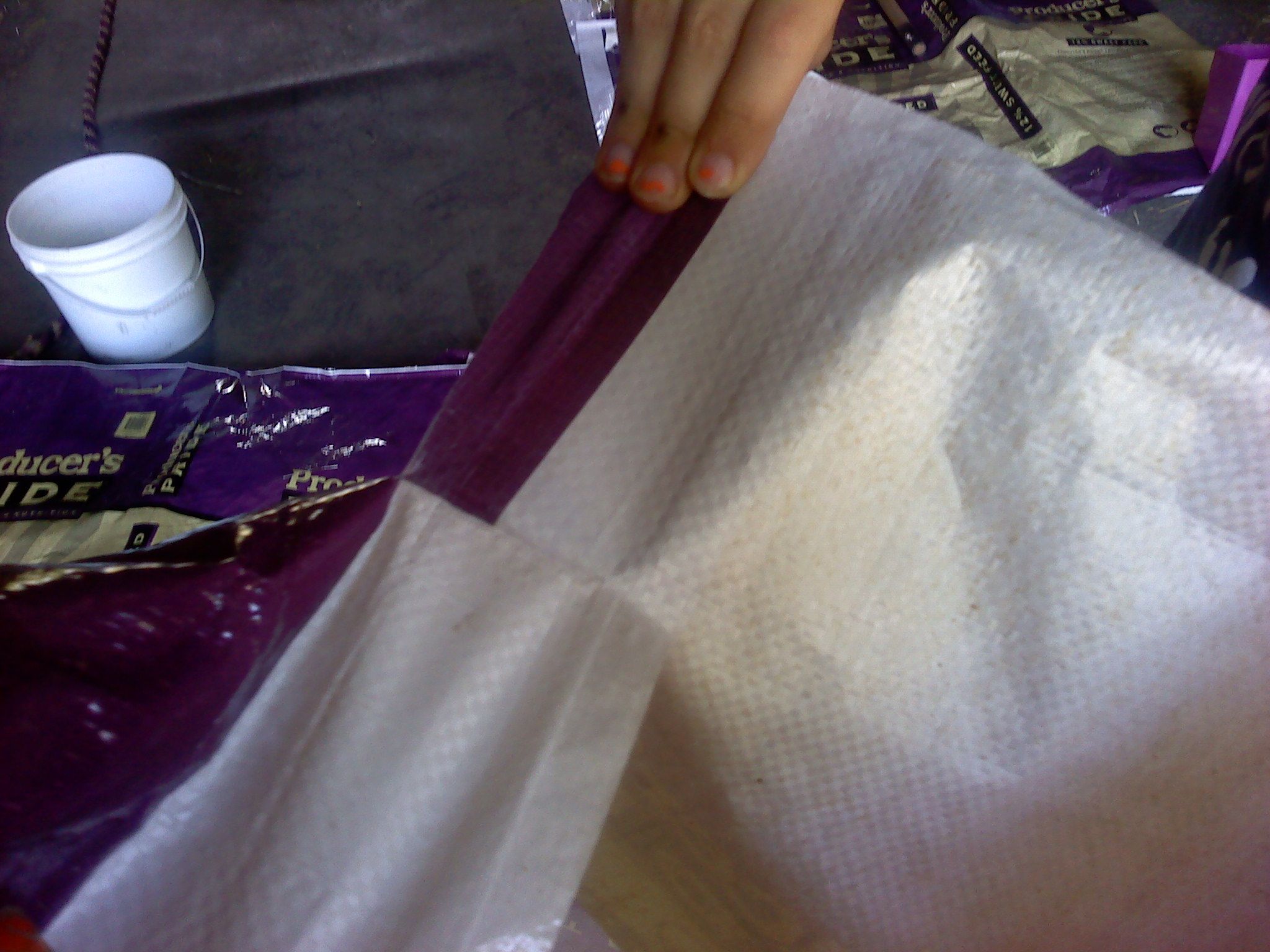 DIY Tarp Cover Made From Feed Sacks : 4 Steps (with Pictures ...