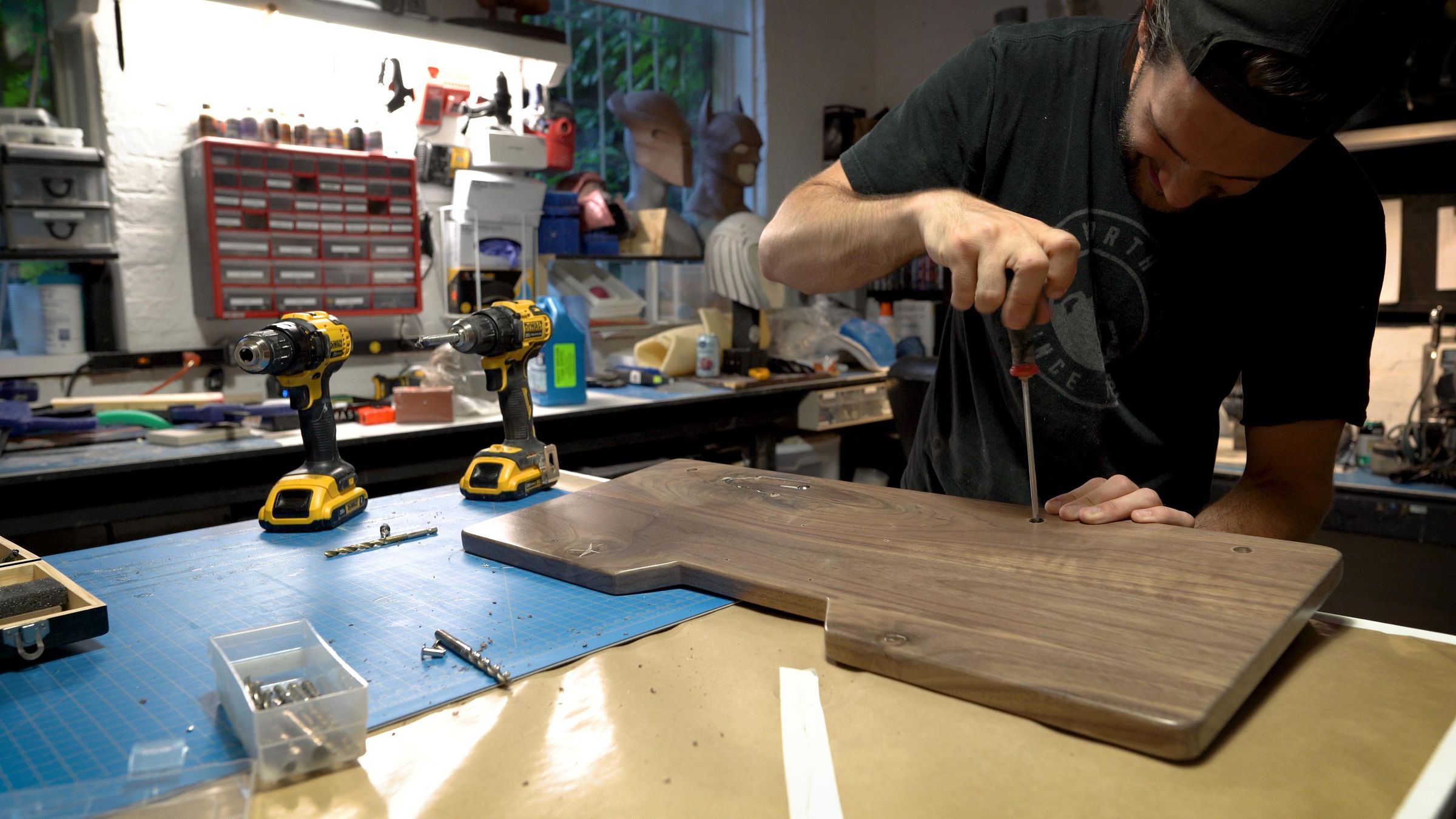 DIY Walnut and Leather Keyboard Tray : 26 Steps (with Pictures ...