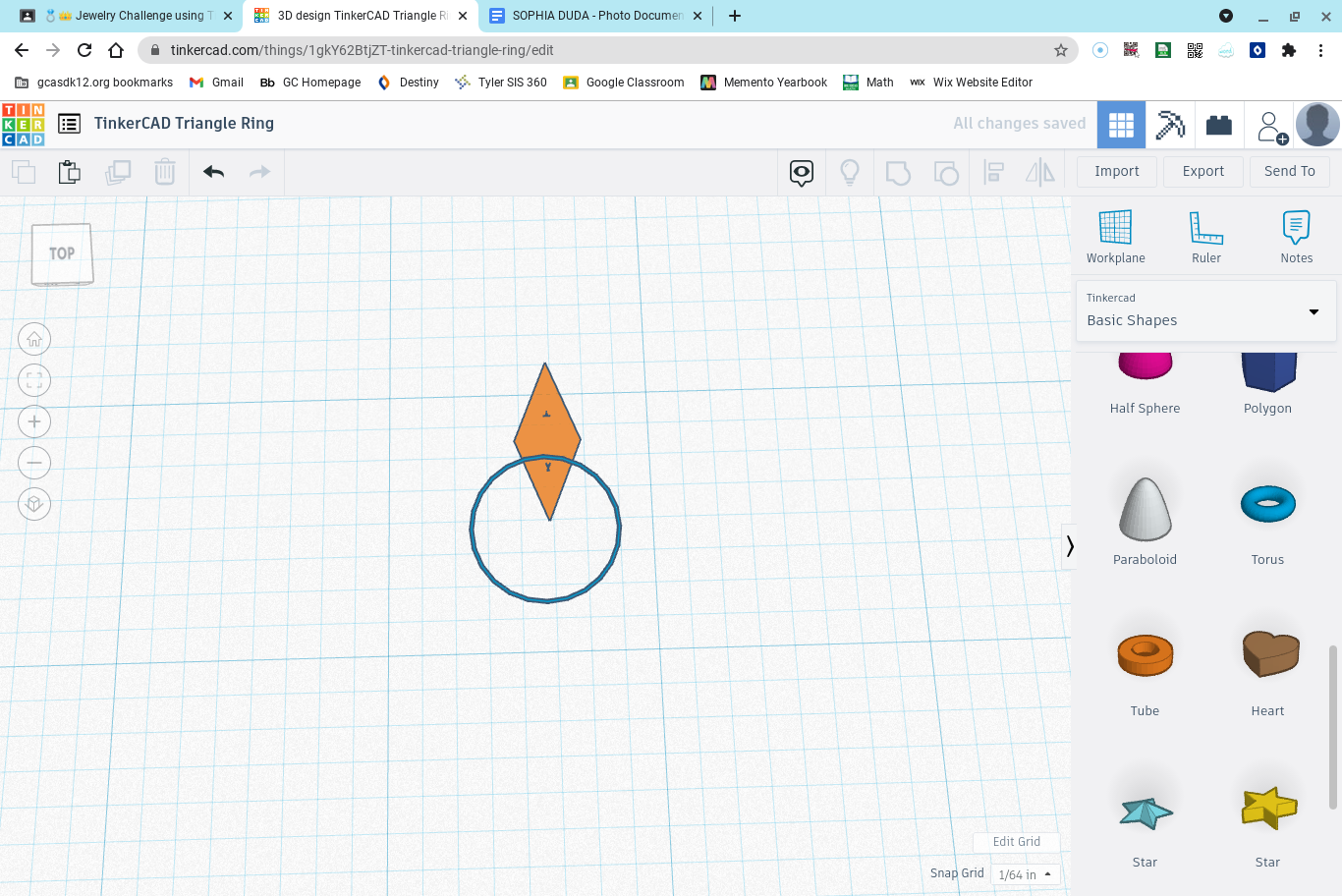 TinkerCAD Triangle Ring : 8 Steps - Instructables