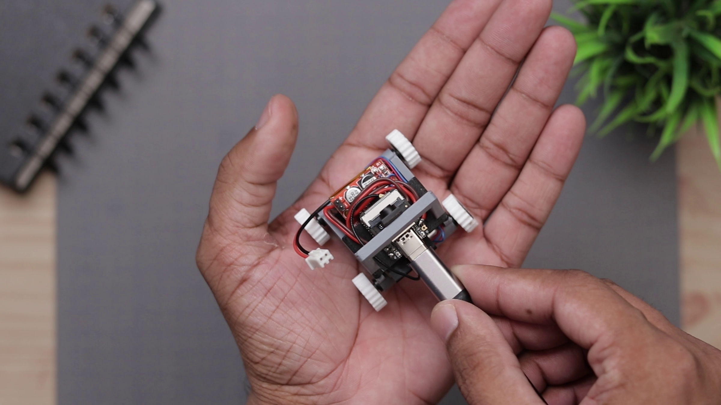 DIY Smartphone-Controlled Tiny Car With Live Camera Feed : 8 Steps ...