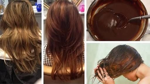 DIY Natural Hair Dye Color for Instant Dark Brown Hair !! : 4 Steps ...