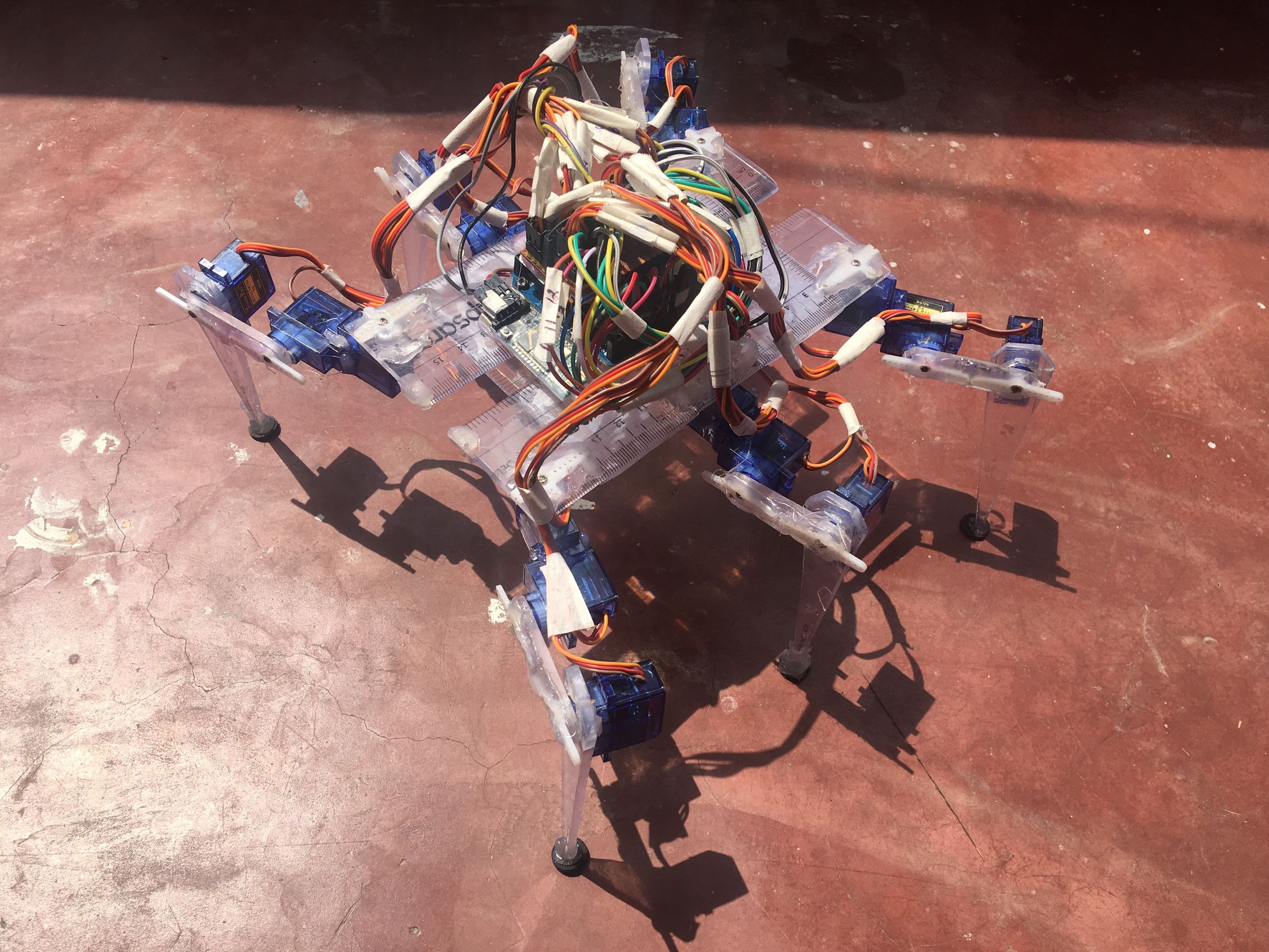 Hexapod Robot With Ruler Body Parts : 3 Steps (with Pictures ...