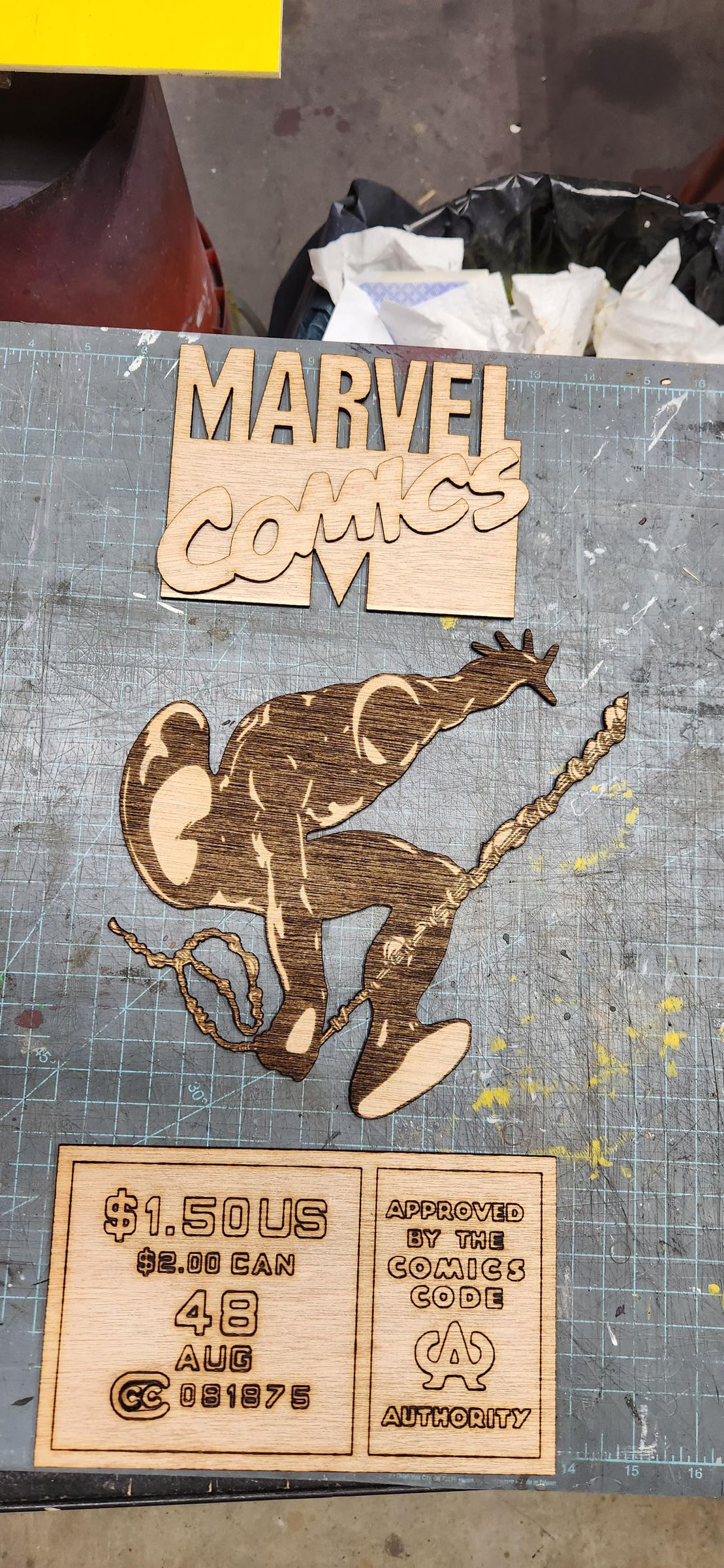 Plywood Comic Book Corner Art - Laser Engraver Project - With Files ...