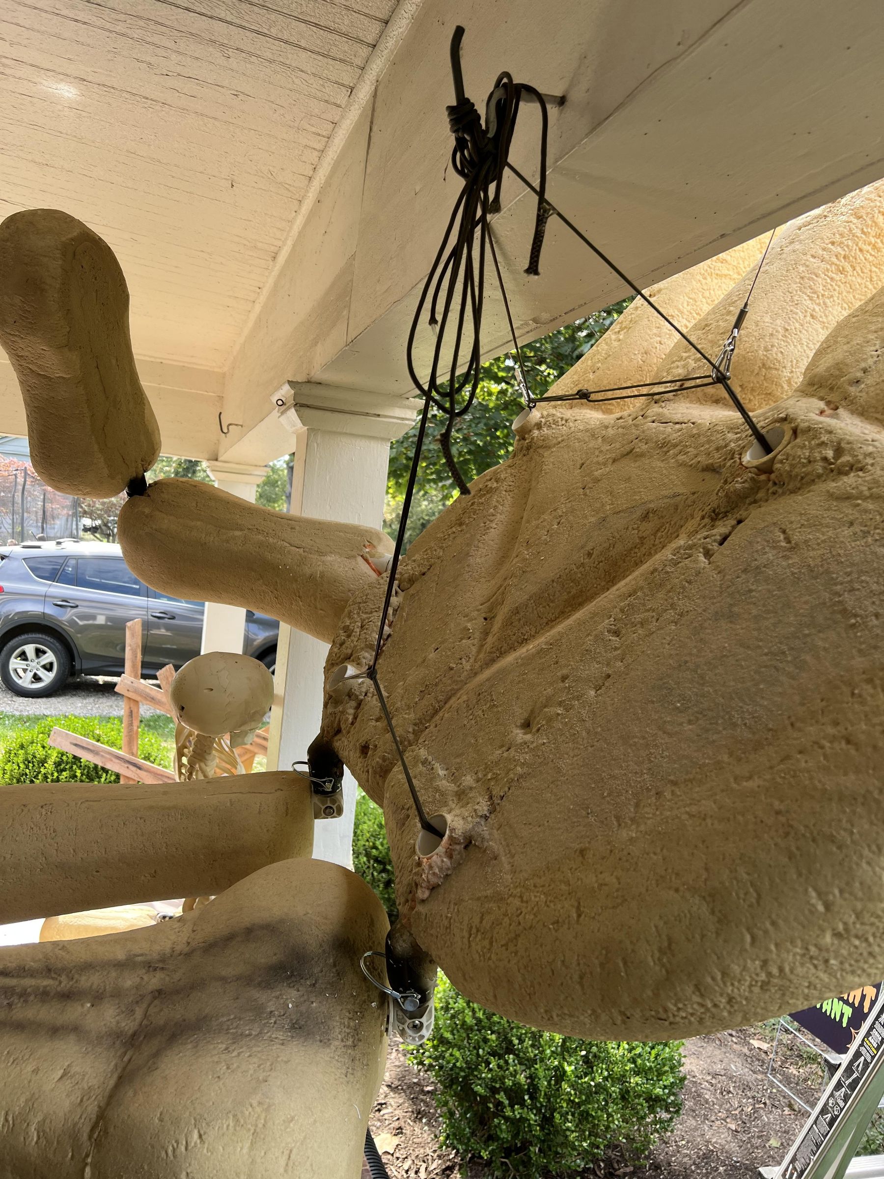 Over Sized Skeleton Breaking Out of My Home : 11 Steps (with Pictures ...