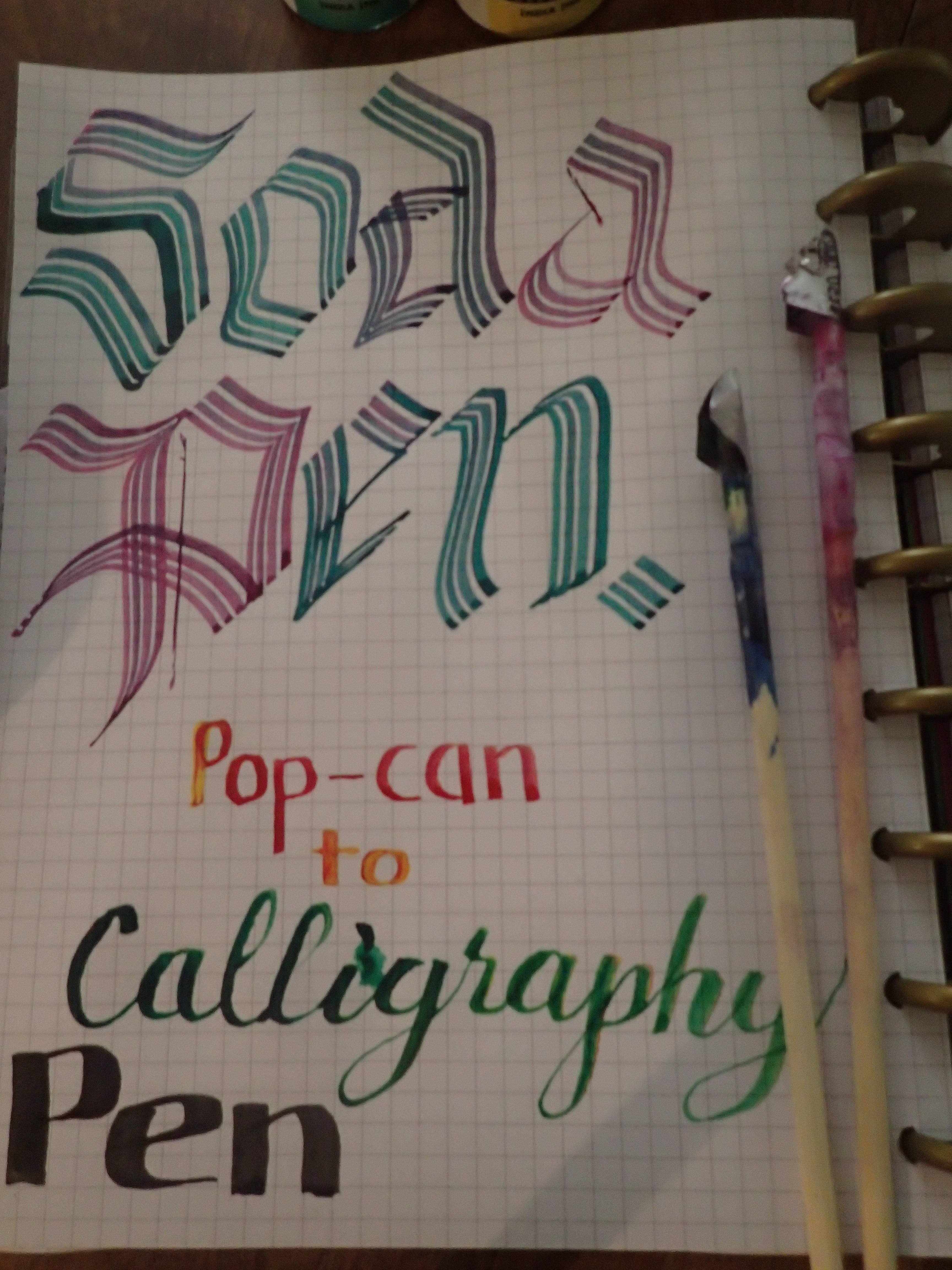 Pop-Can Calligraphy Pens : 5 Steps - Instructables