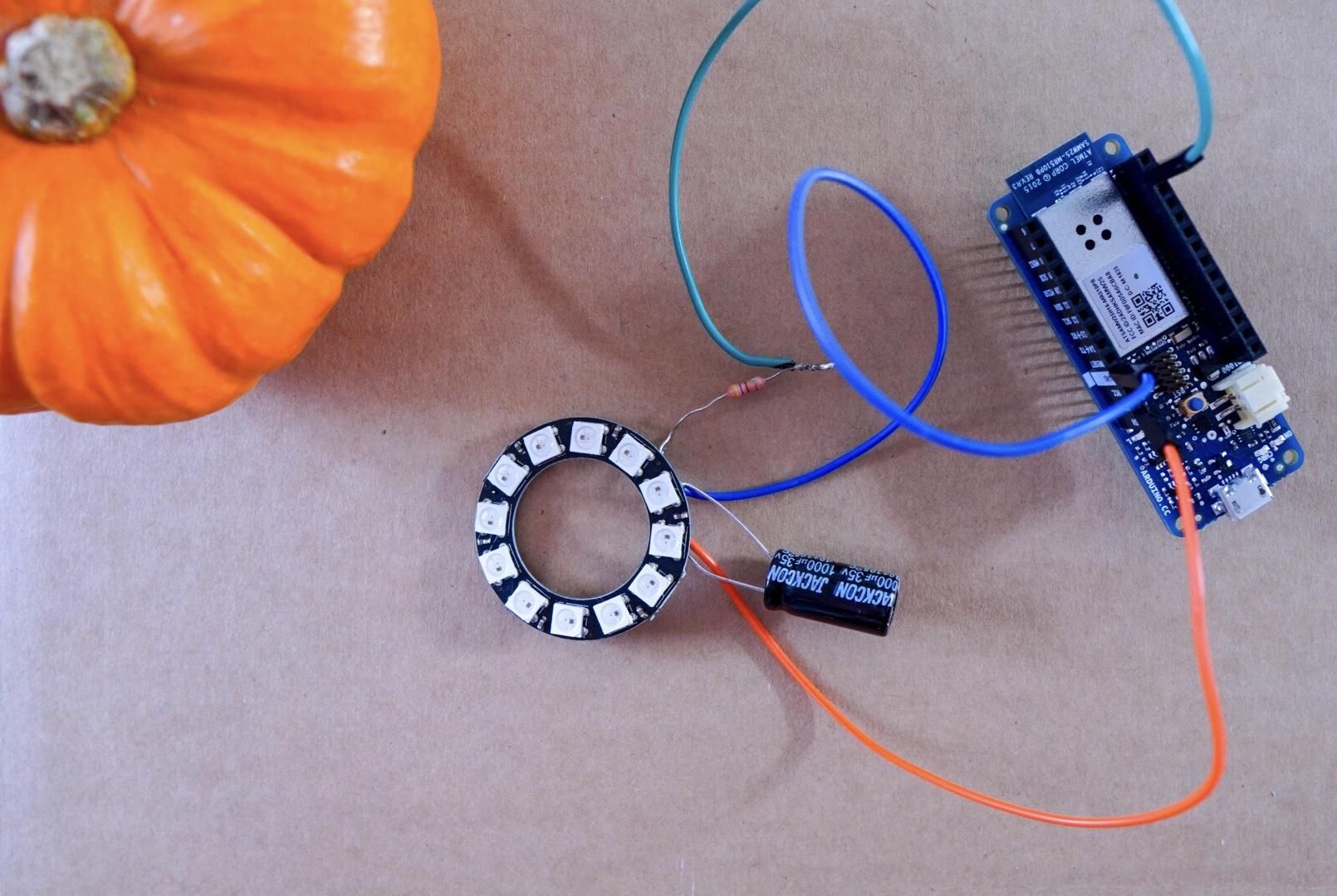 An IoT Halloween Pumpkin | Control LEDs With an Arduino MKR1000 and ...