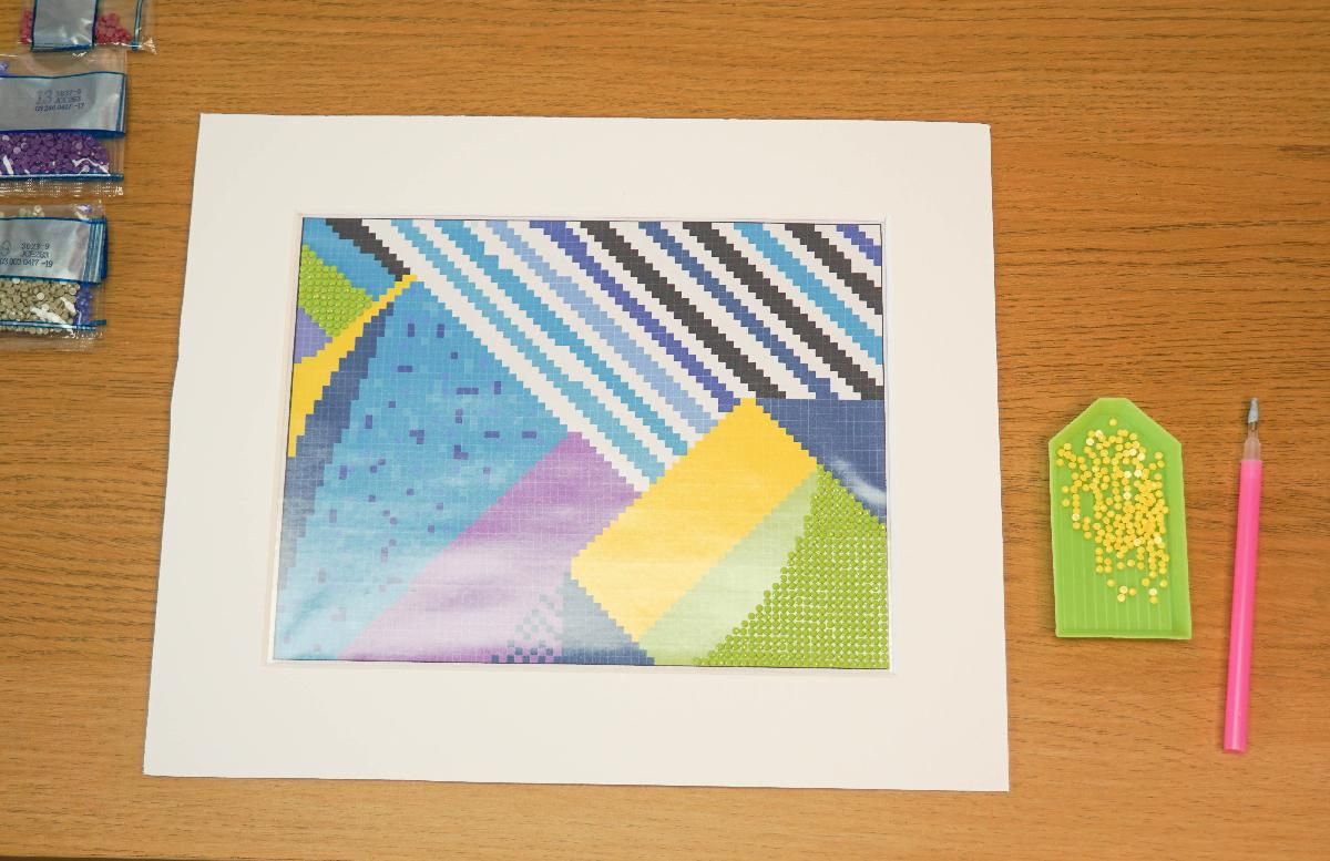 DIY Diamond Painting | Make Your Own Simple Adhesive Canvas : 10 Steps ...