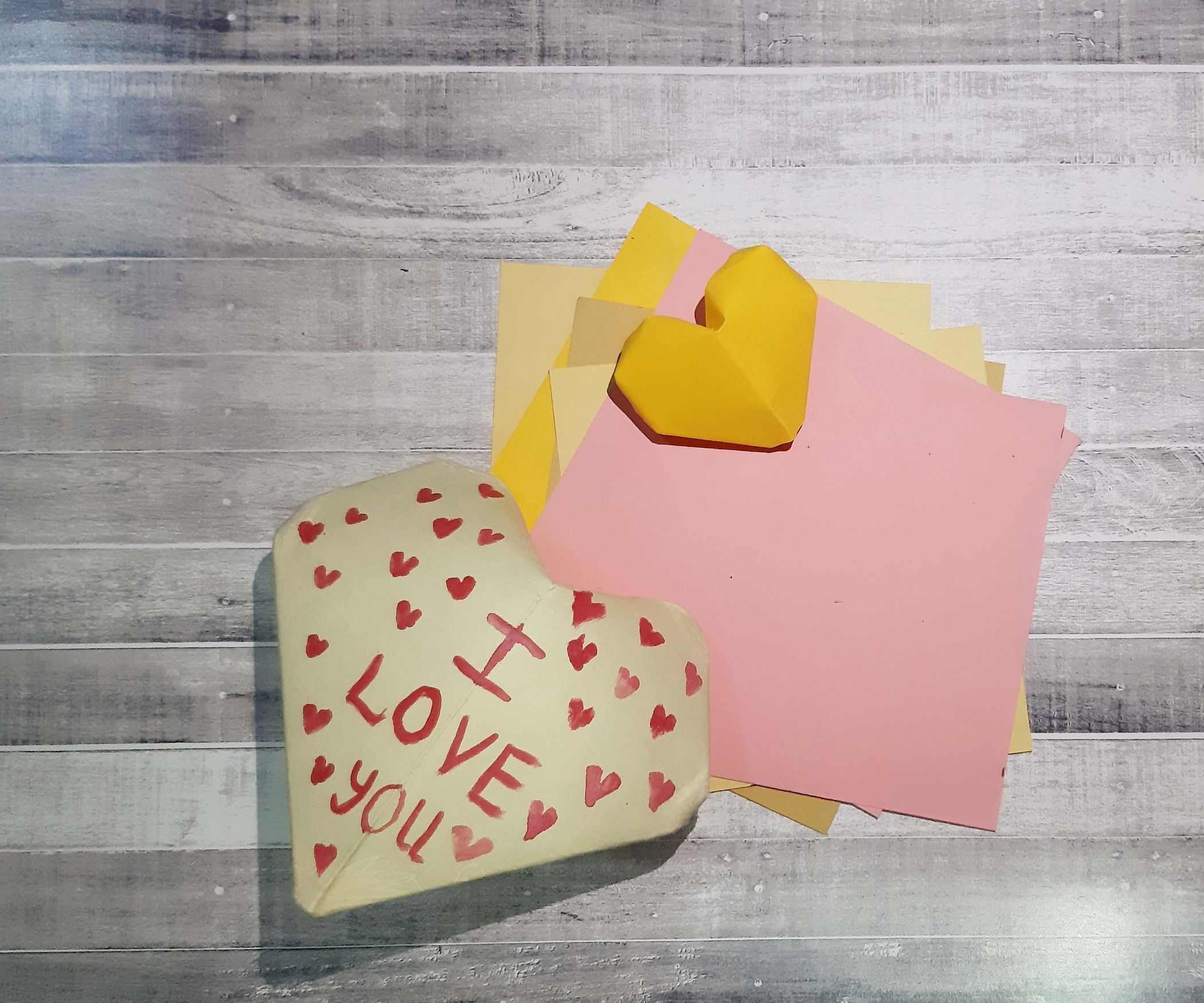 Inflatable Origami Heart Instructions