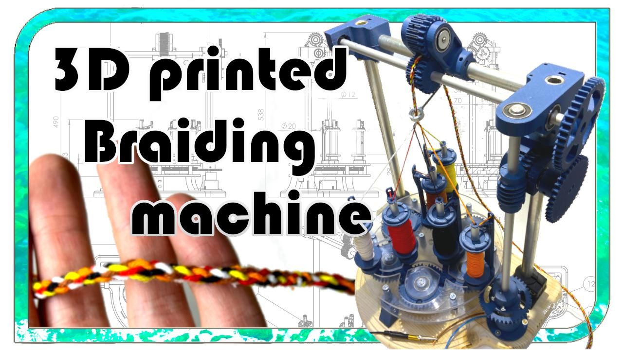 3D Printed Braiding Machine / How It Works, Construction, Technical ...