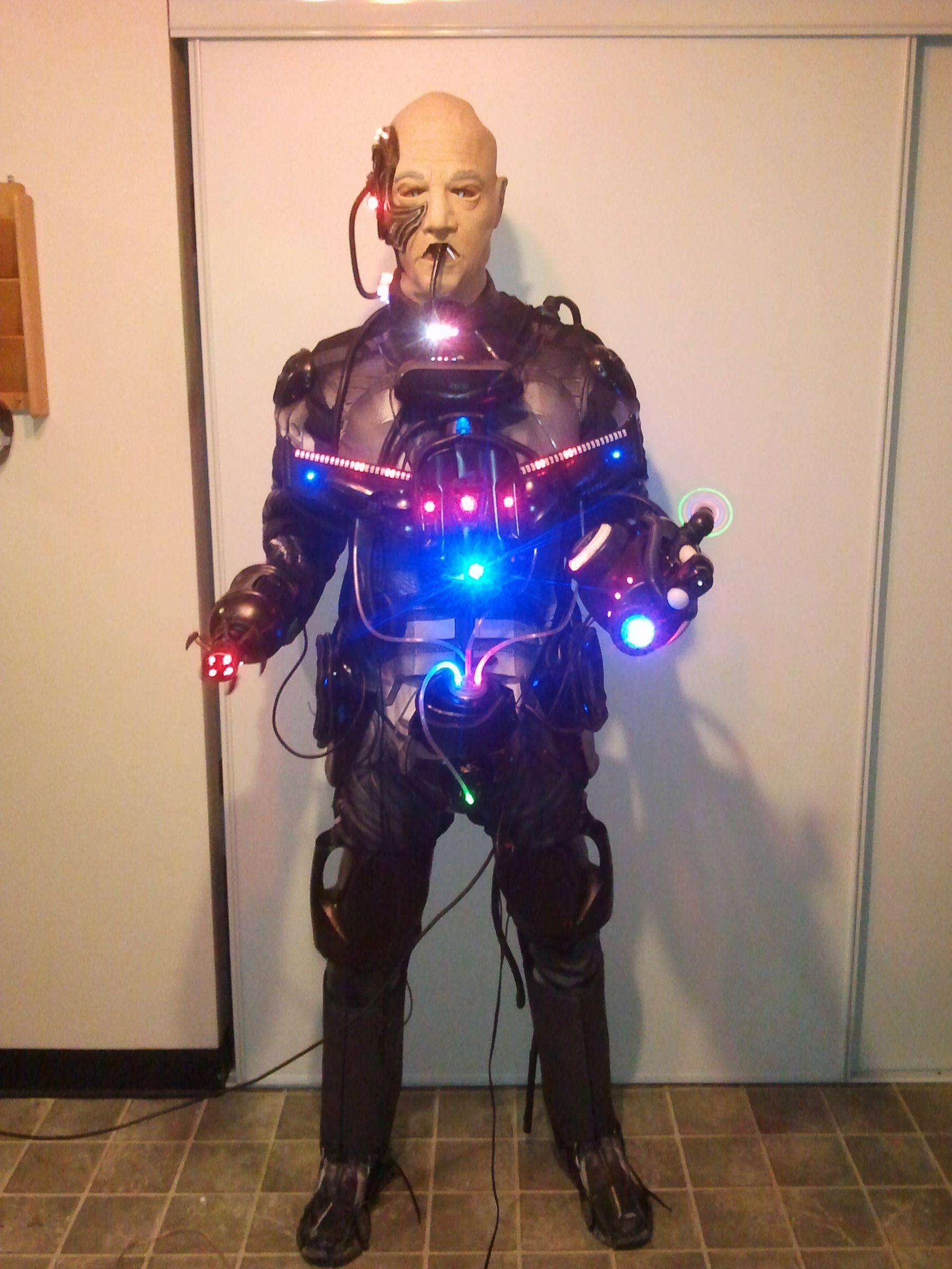 Locutus of Borg Costume (Cyborg) With Real Robotics, Lights, and Sound ...