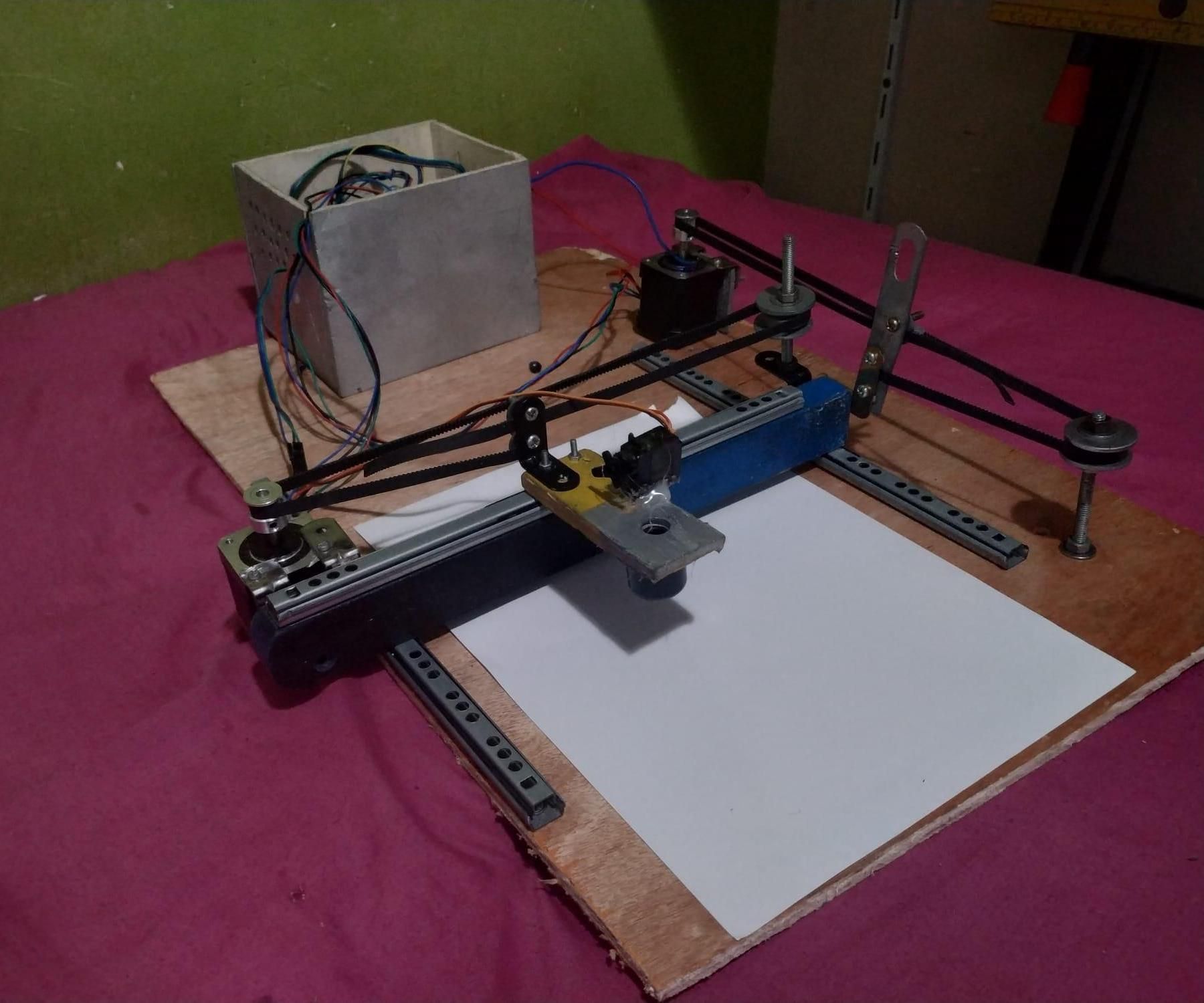 CNC Plotter Literally Out of Trash From a Sketch : 12 Steps - Instructables