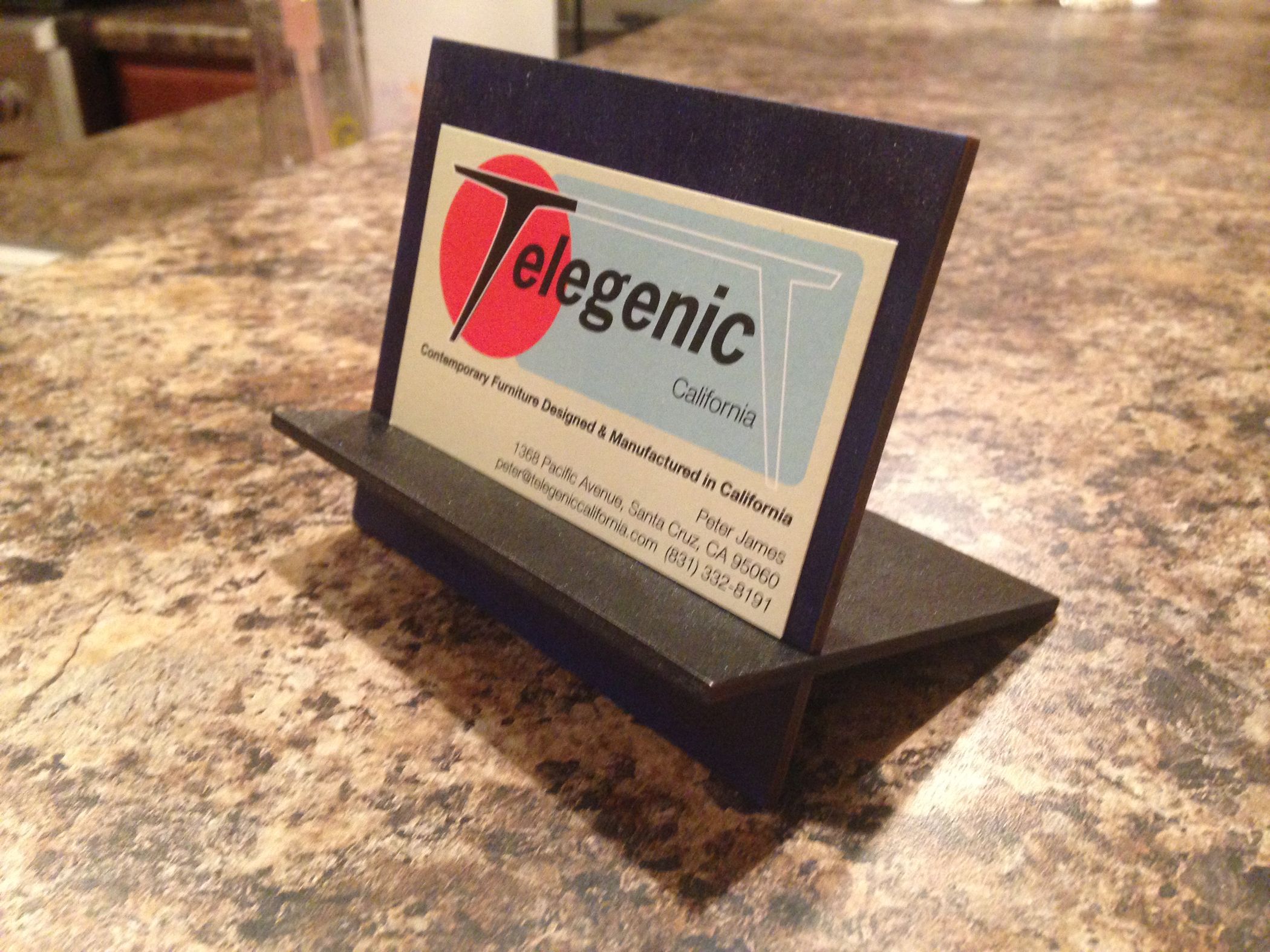 Laser Cut Business Card Holder - Made @ TechShop - Instructables