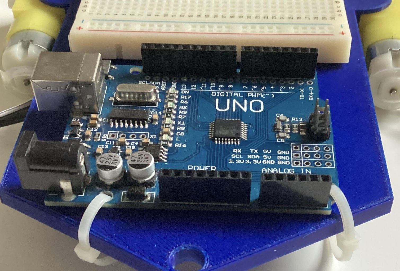 Arduino Ground Rover With Adafruit Motor Shield V1 And Servo Sonar