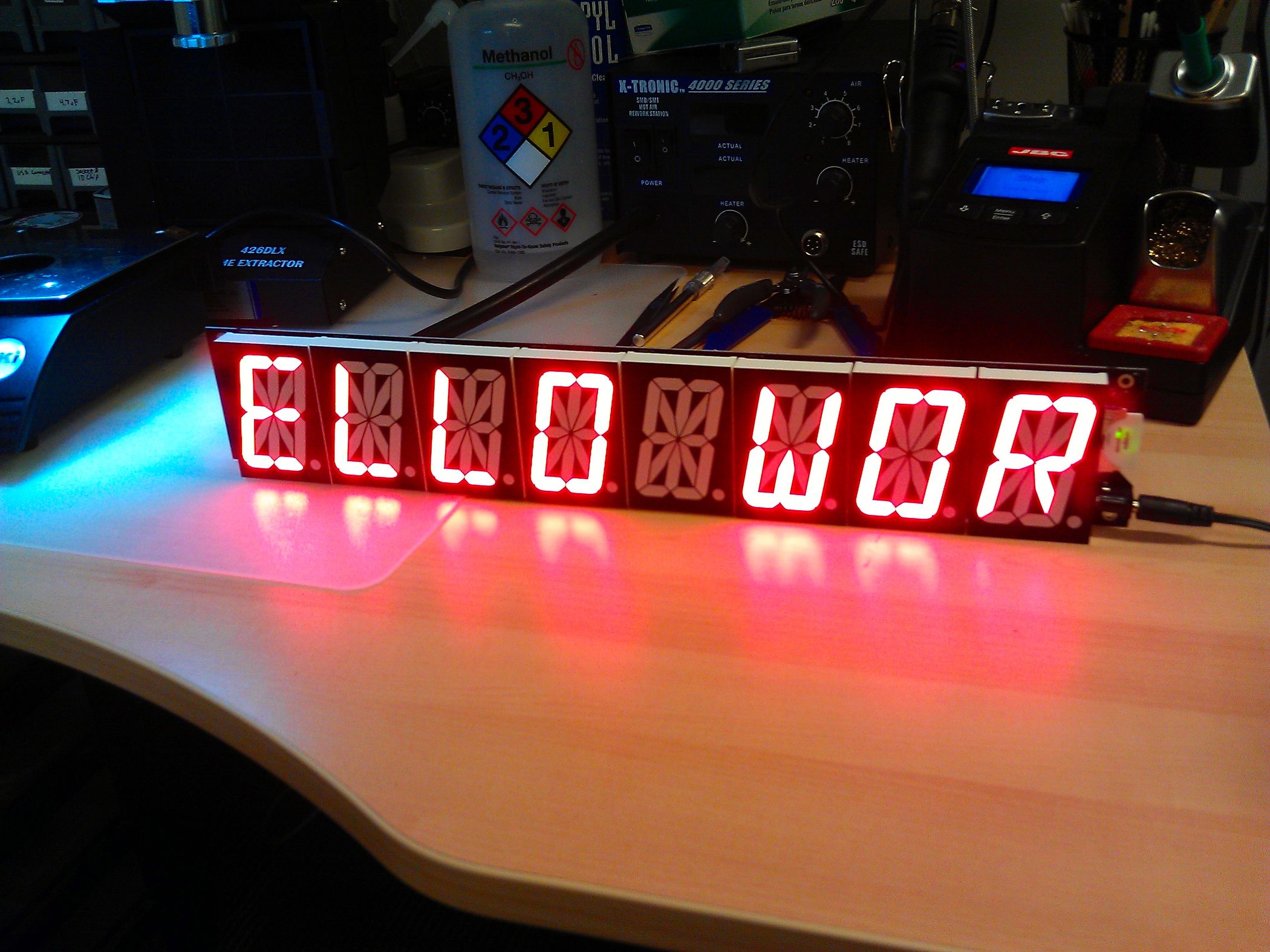Emma: an 8-digit Alphanumeric LED Display Powered by Electric Imp : 8 ...