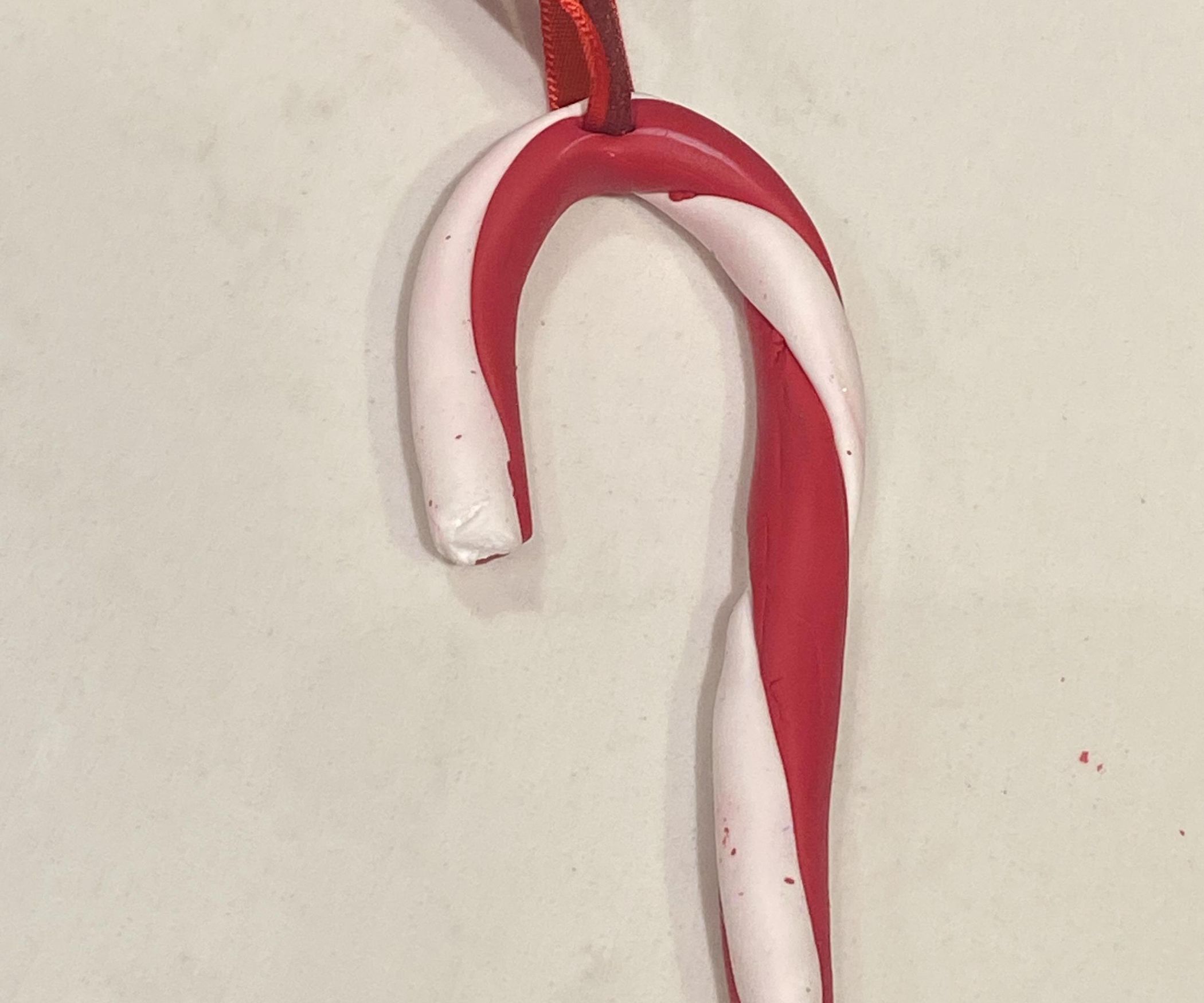 Clay Candy Cane Ornament : 4 Steps (with Pictures) - Instructables
