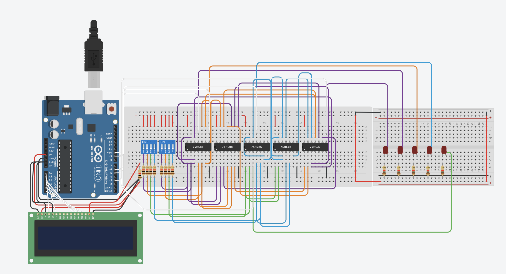 4Bit Adder With LCD Display : 5 Steps - Instructables