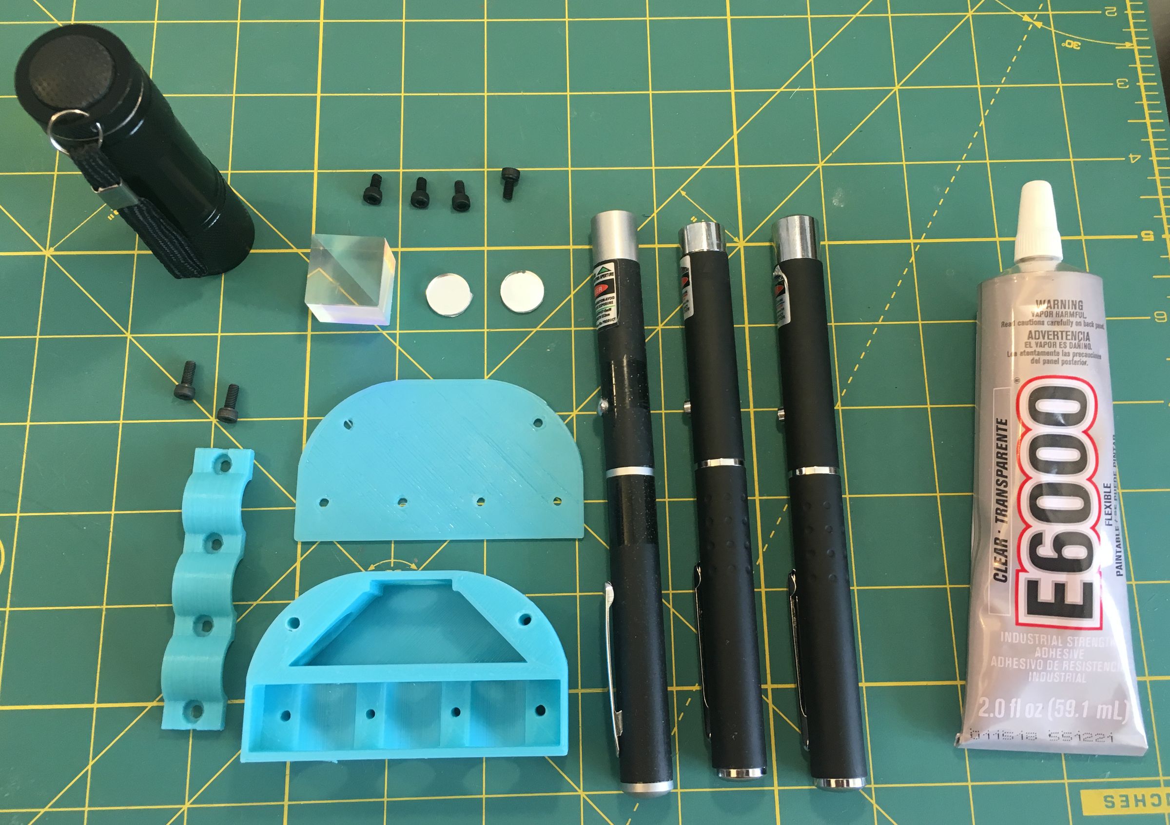 Triple-Barrel Pocket Laser Pointer From a Recycled Prism Cube : 7 Steps ...