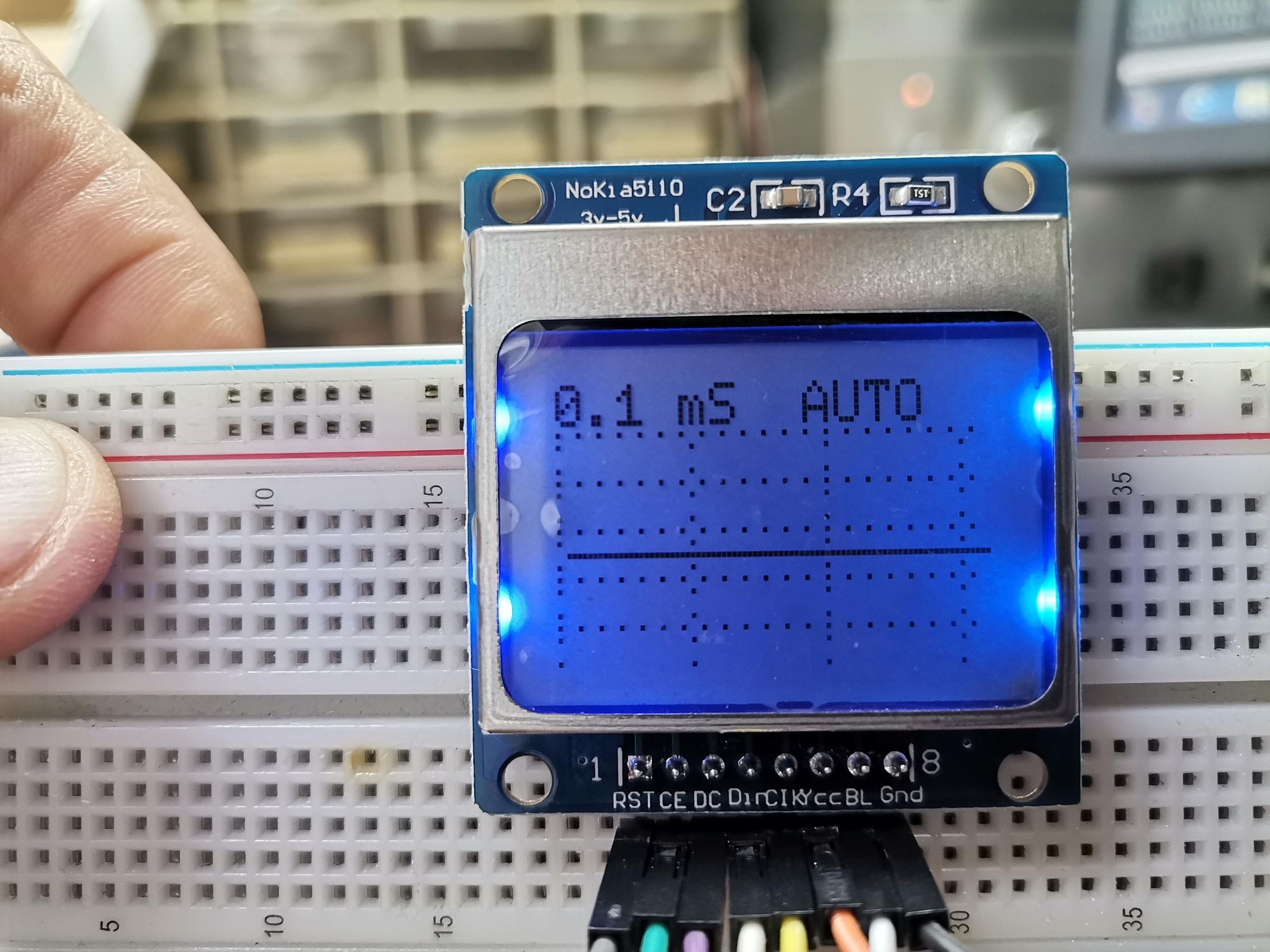 DIY Simple 20 KHz Arduino Oscilloscope on Nokia 5110 Lcd Dispaly : 3 Steps - Instructables