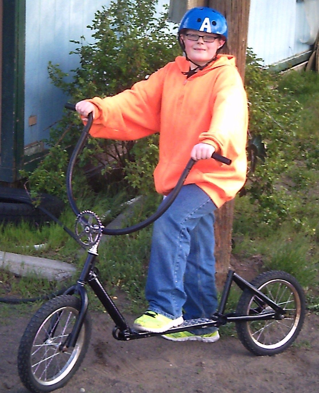 Push Scooter From an Old Bicycle and Salvaged Parts : 12 Steps ...