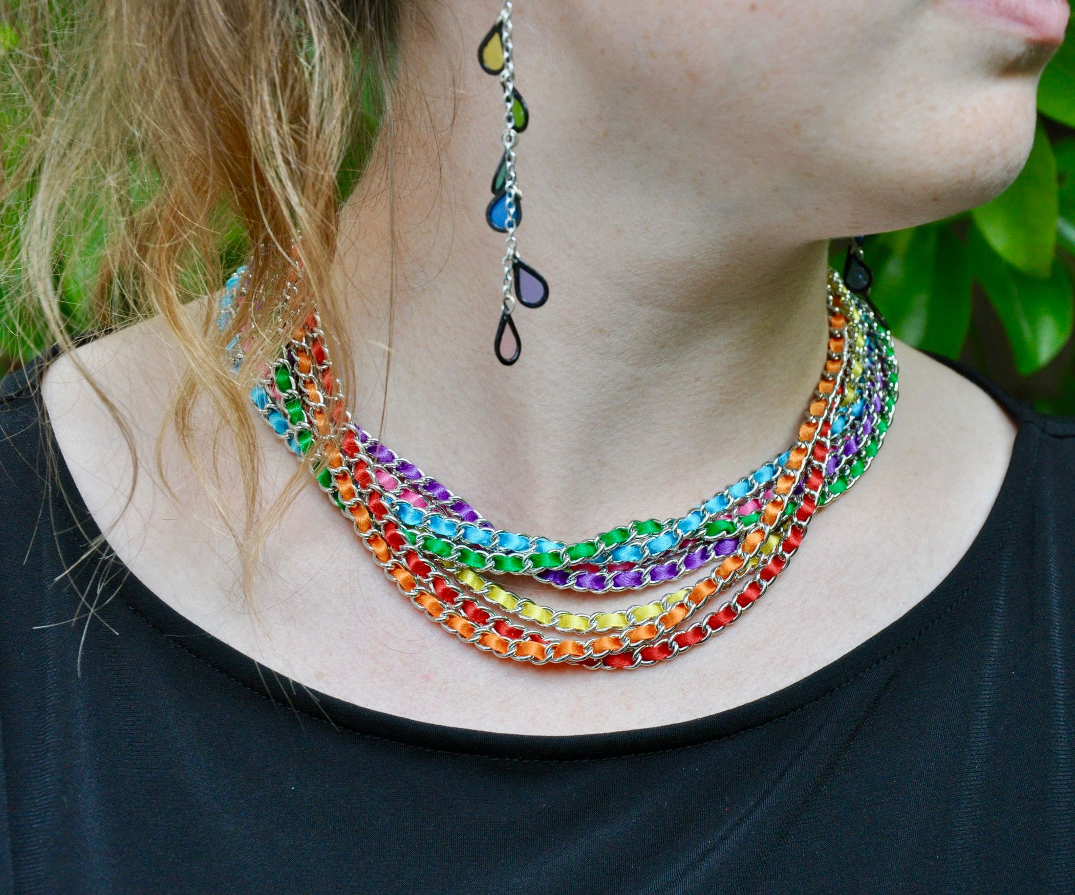 Ribbon Chain Necklace : 7 Steps (with Pictures) - Instructables