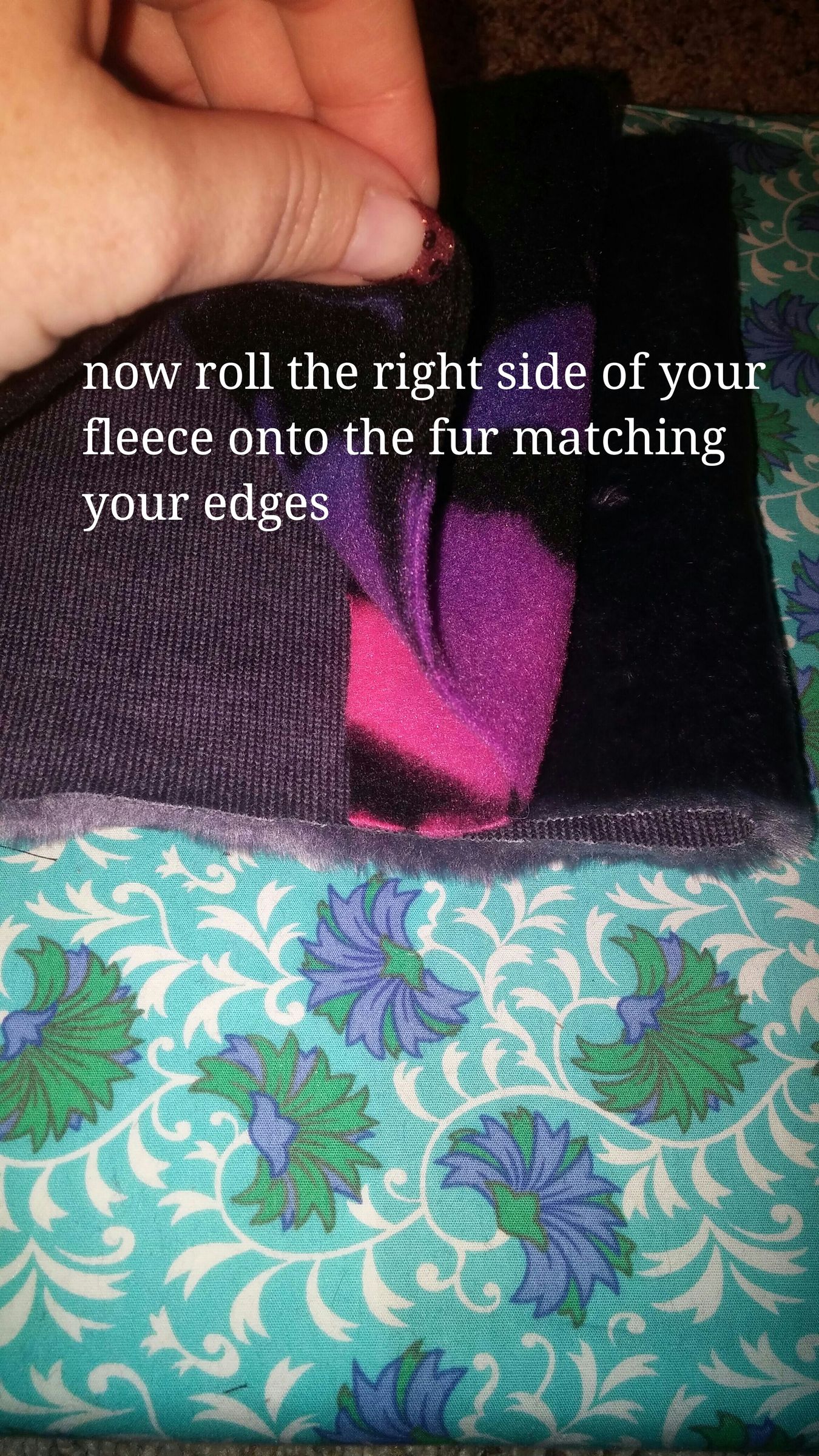 Sew Warm Faux Fur and Fleece Cover : 4 Steps (with Pictures ...