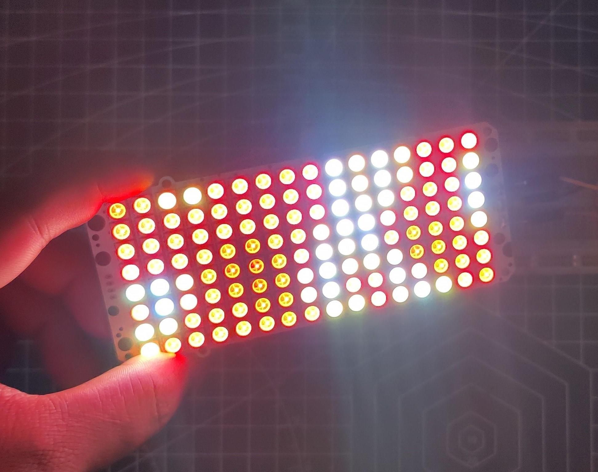 Custom 16x8 Ws2812 Matrix Project : 11 Steps (with Pictures ...