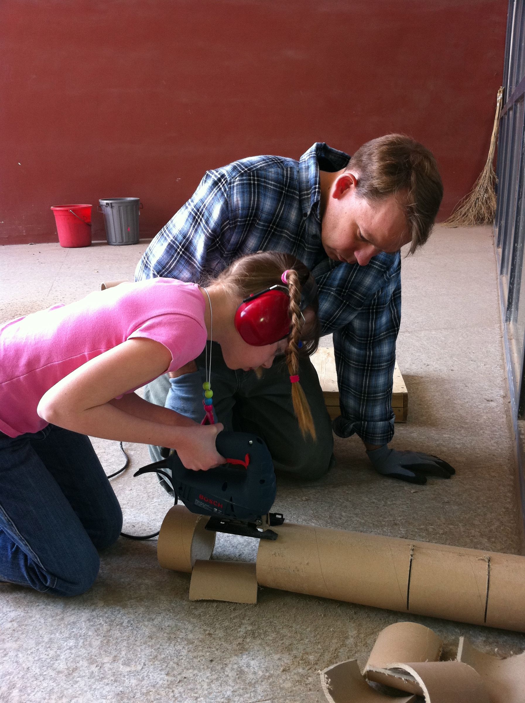 Carpet Tube Lincoln Log Style Log Fort or House : 6 Steps (with ...