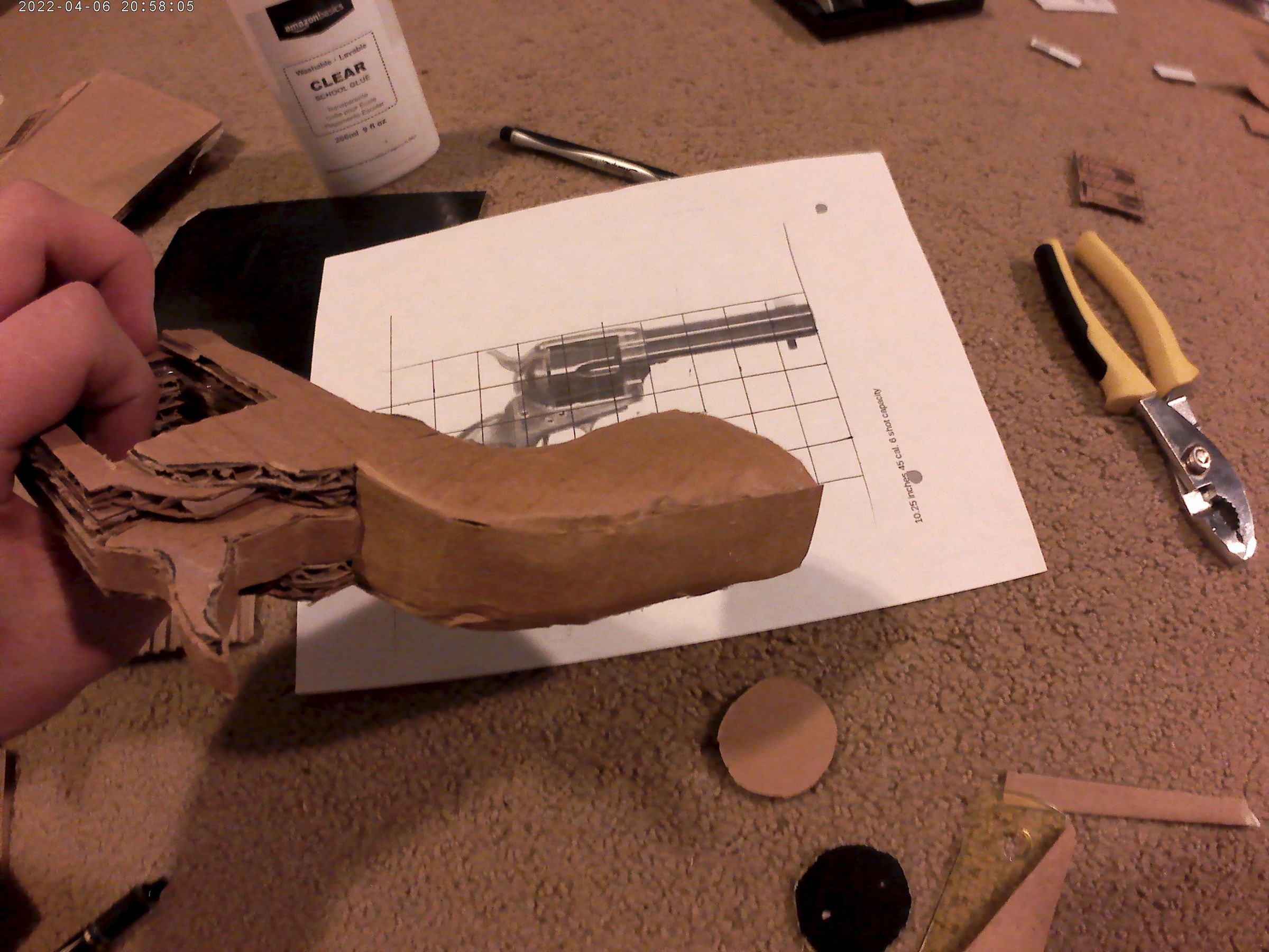 Cardboard SAA Colt .45 : 5 Steps - Instructables