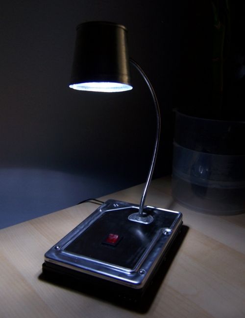 LED Hardrive Desk Lamp : 5 Steps - Instructables
