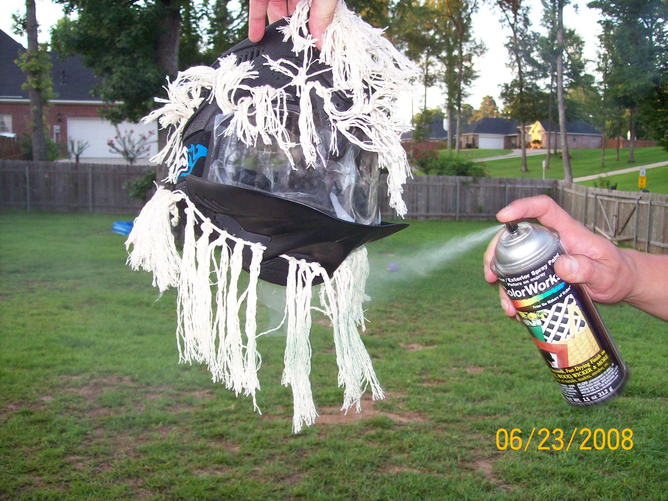 "Ghillied Up" Make Your Own Ghillie Paintball Mask : 5 Steps ...