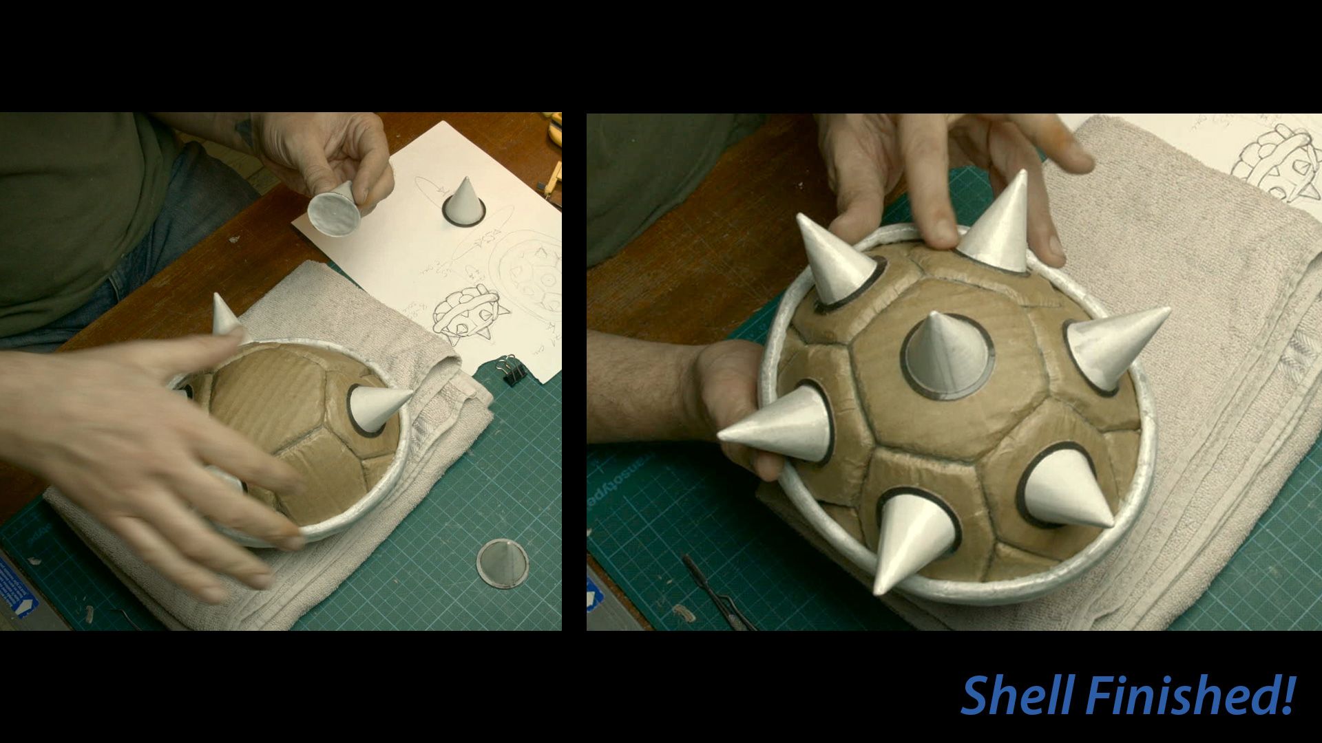 Diy Cardboard Mario Kart Blue Shell Trophy : 8 Steps (with Pictures ...