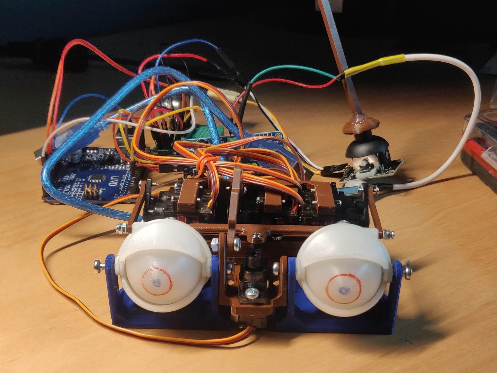Simplified 3D Printed Animatronic Dual Eye Mechanism : 4 Steps (with ...