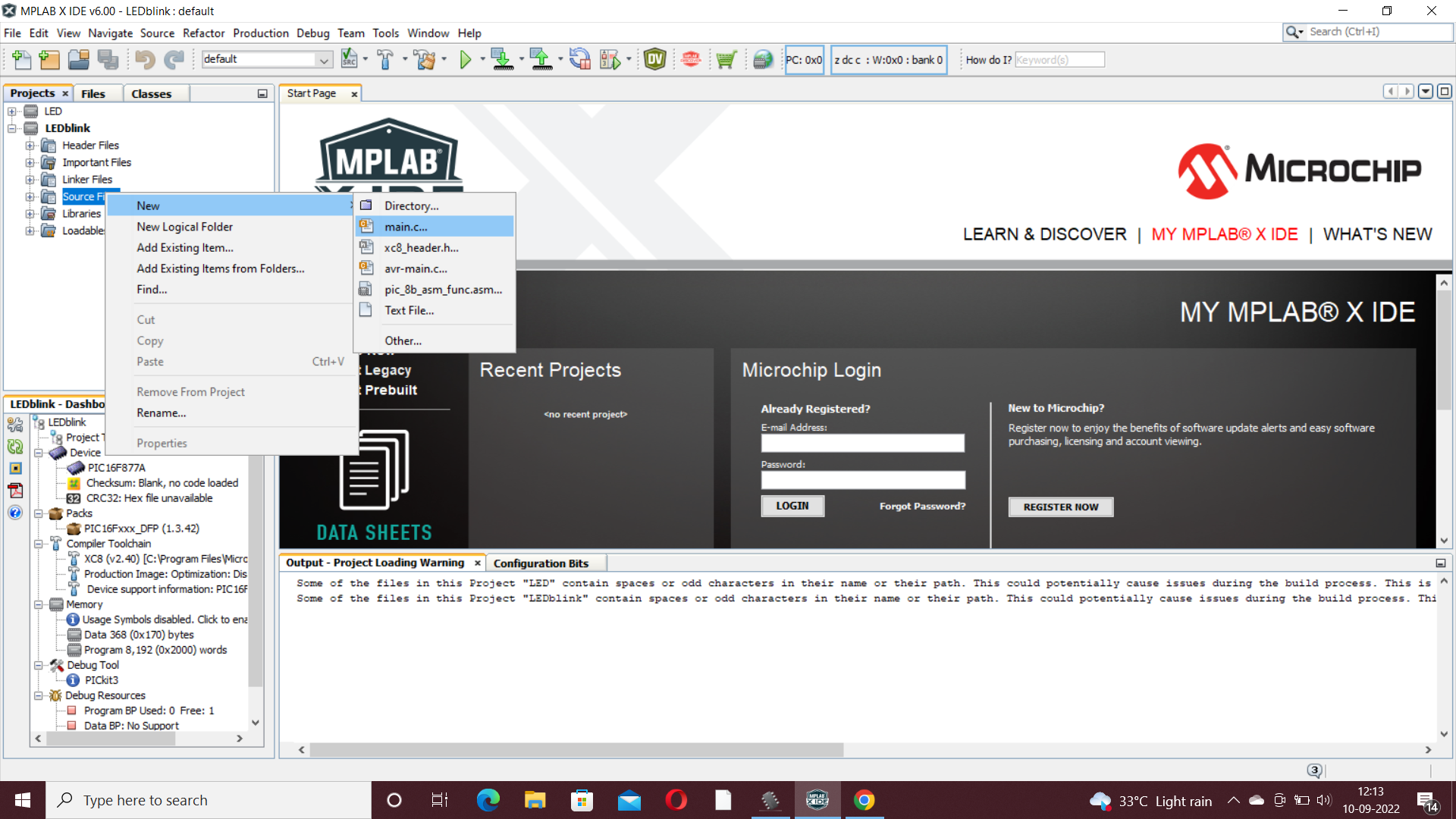 PIC16F877A LED Interfacing : 4 Steps (with Pictures) - Instructables