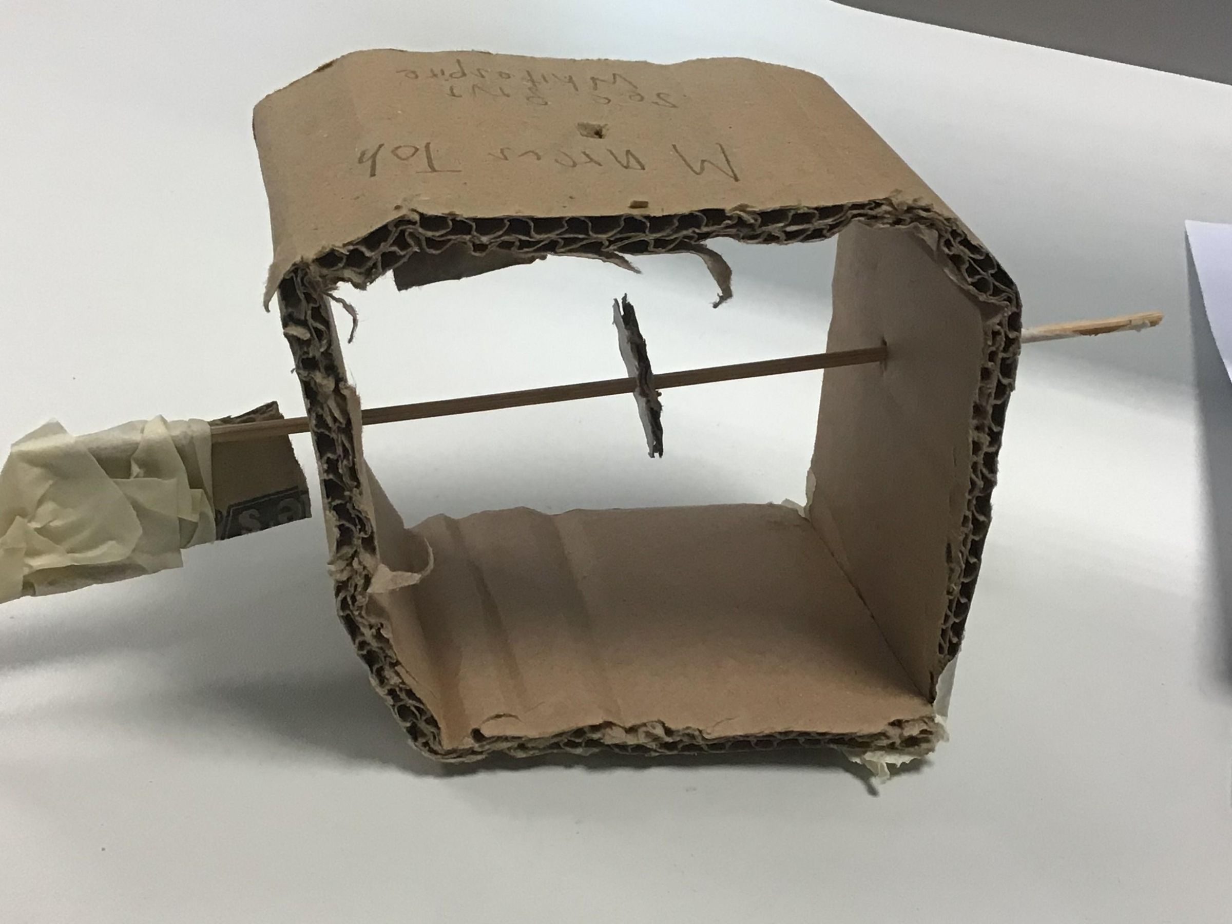 Cardboard Flag Automata by Marcus : 5 Steps - Instructables