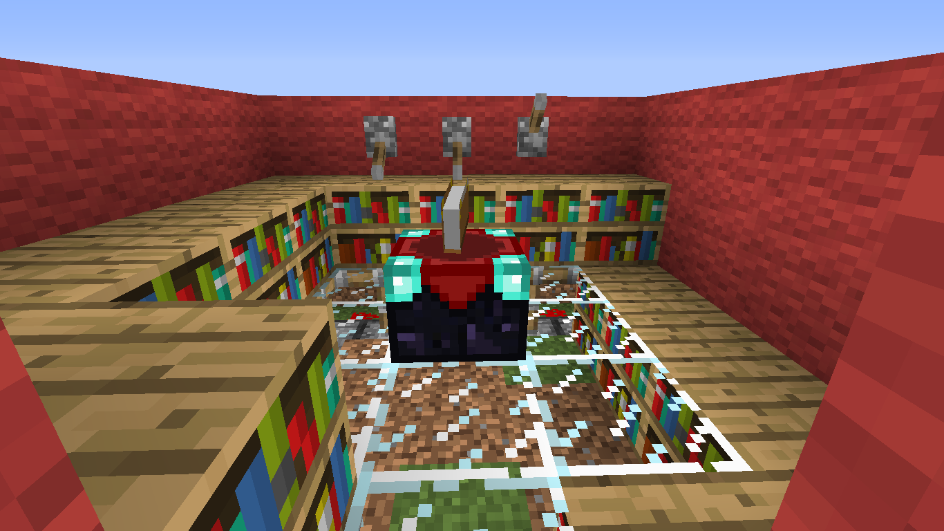 Minecraft 10-20-30 LVL Enchant in 5x5 Room : 8 Steps - Instructables