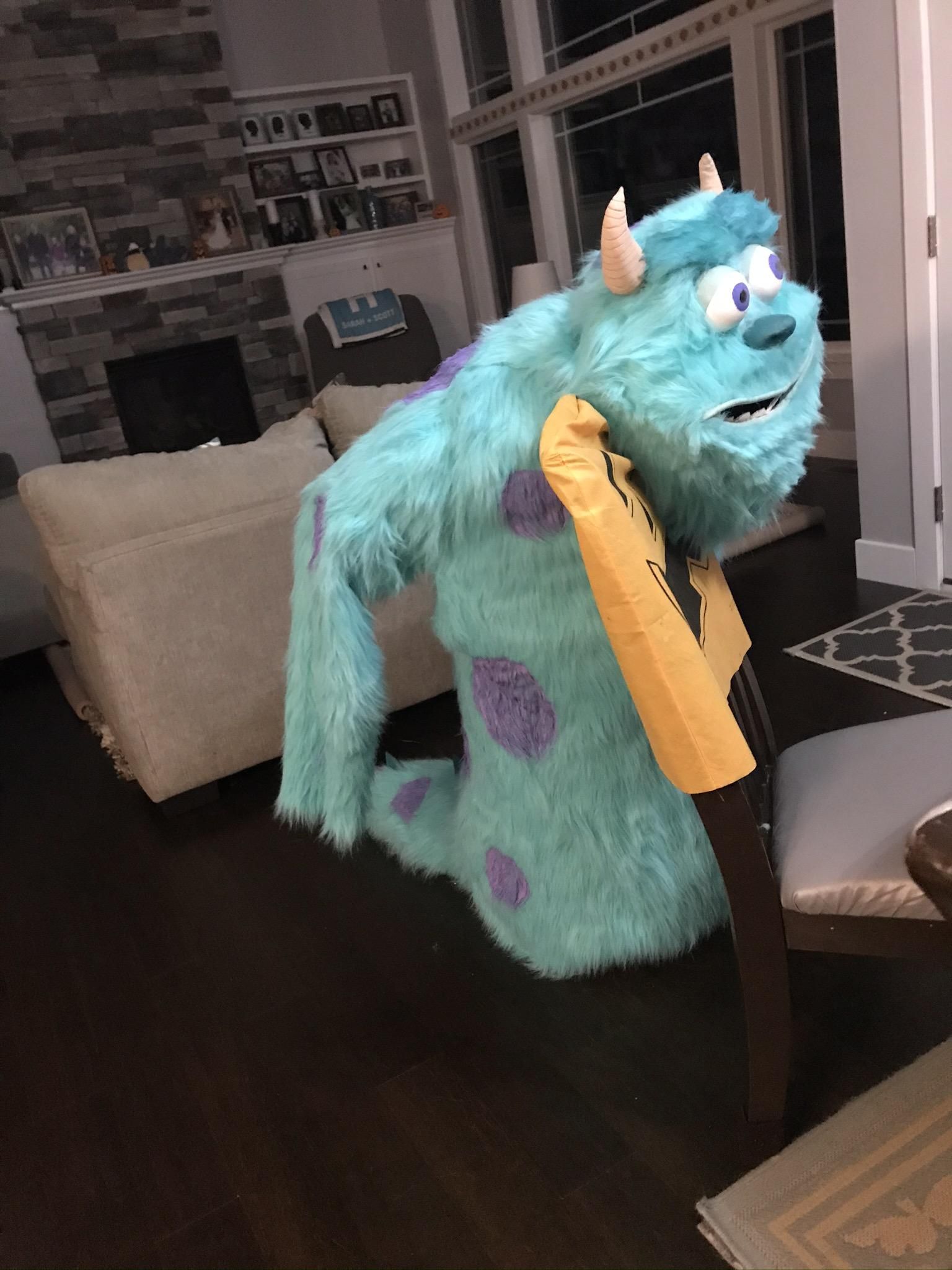 Sulley (Trademark Disney) Monster Homemade Halloween Costume : 11 Steps ...