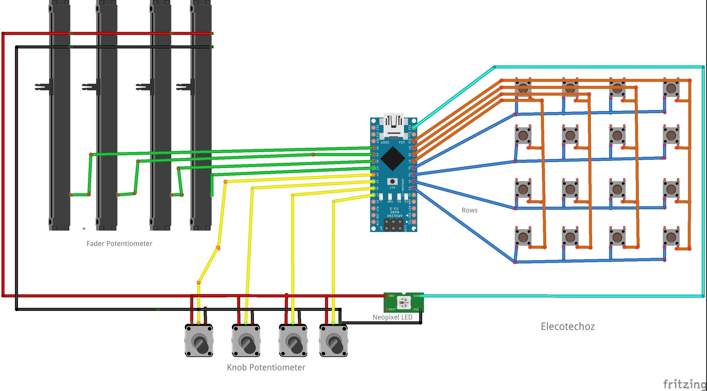 Arduino Midi Launchpad (Neopixel Button Based) : 4 Steps - Instructables