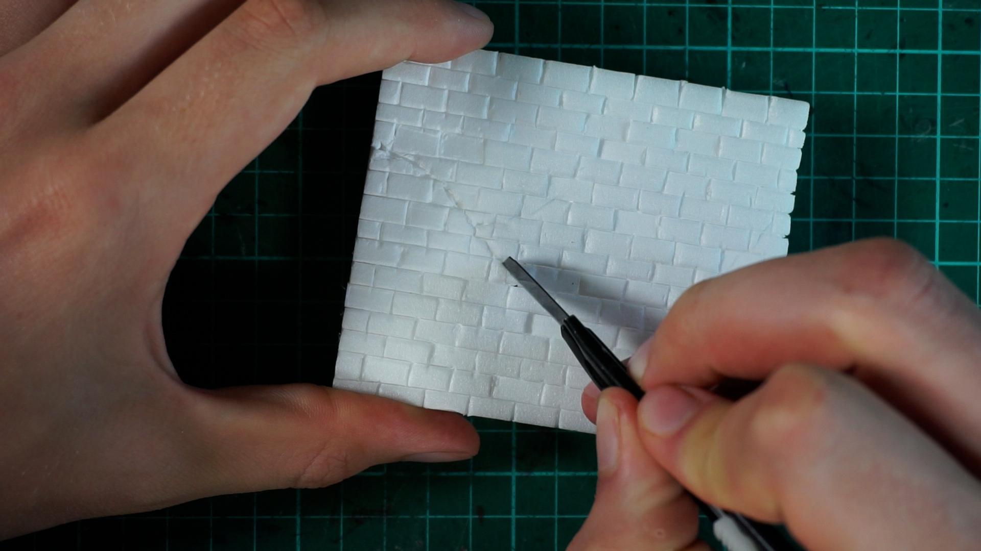 Turn Foam Into a Hyper-Realistic Brick Wall Model : 16 Steps (with ...