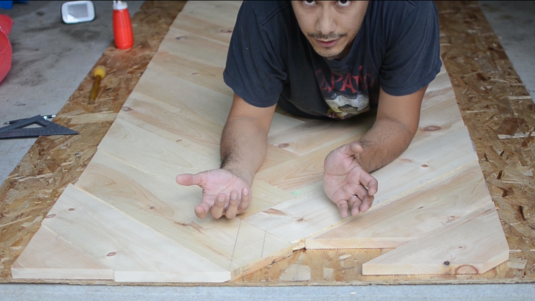 $20 Full Build Herringbone Dinner Table : 14 Steps (with Pictures ...