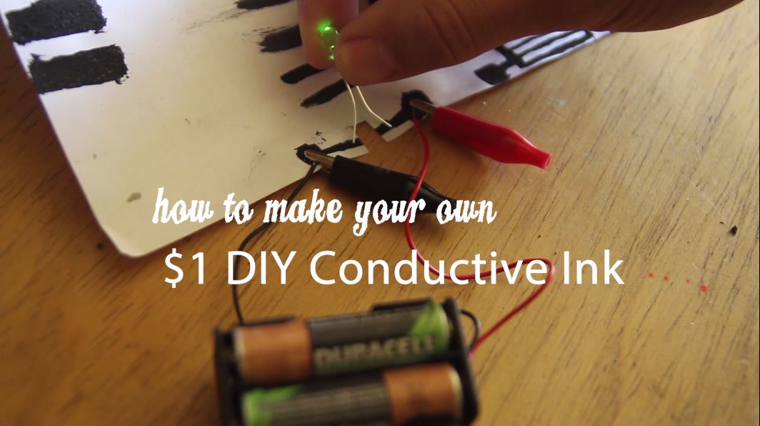 $1 DIY Conductive Ink and Paint From Fire! (non Toxic, Homemade, Cheap ...