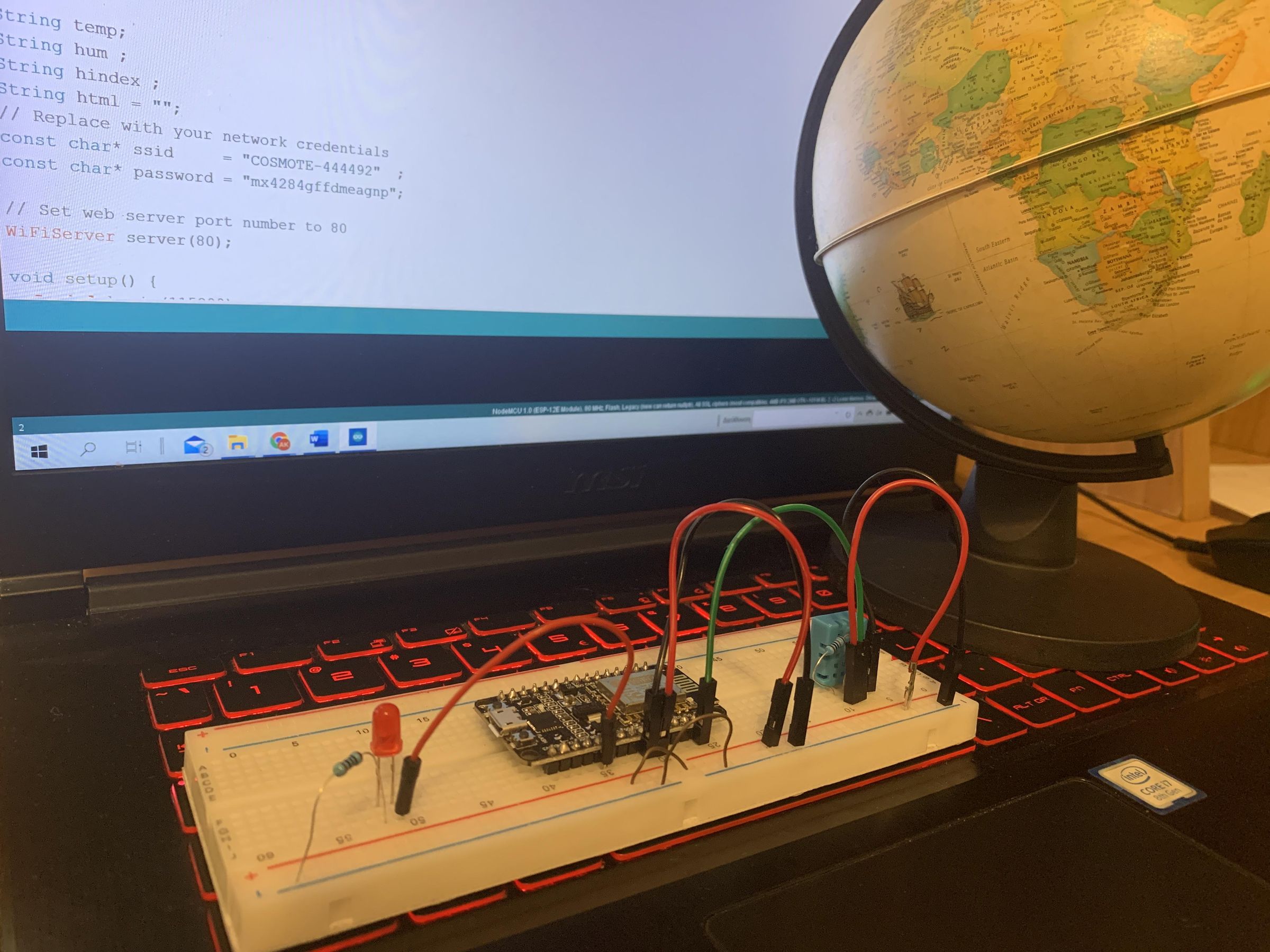 Local Web Server With ESP8266 | DHT11 | Measuring Temperature & Humidity : 4 Steps - Instructables