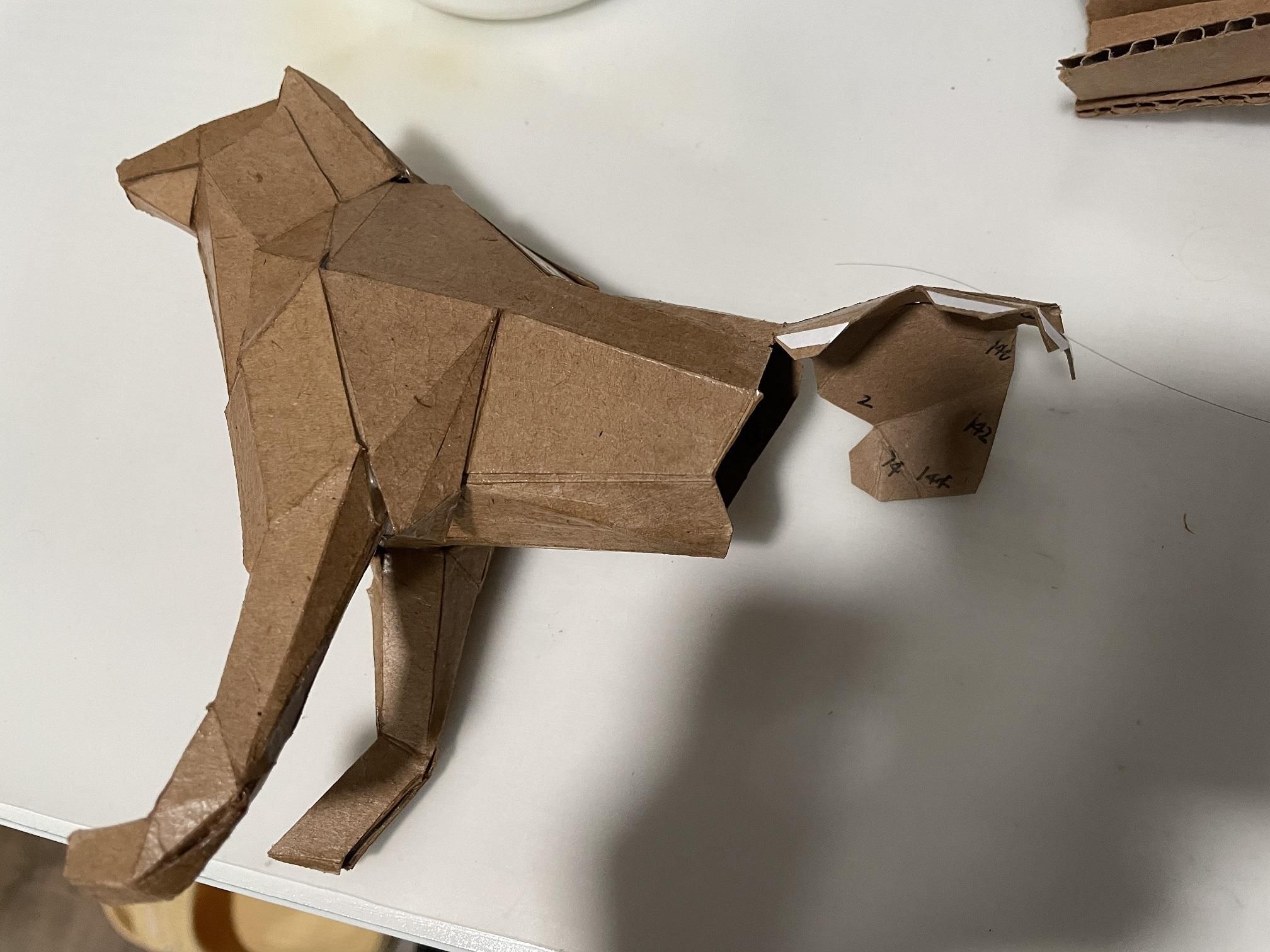 Air-Powered Moving Cardboard Models: "Walking Dog" and "Barking Dog ...