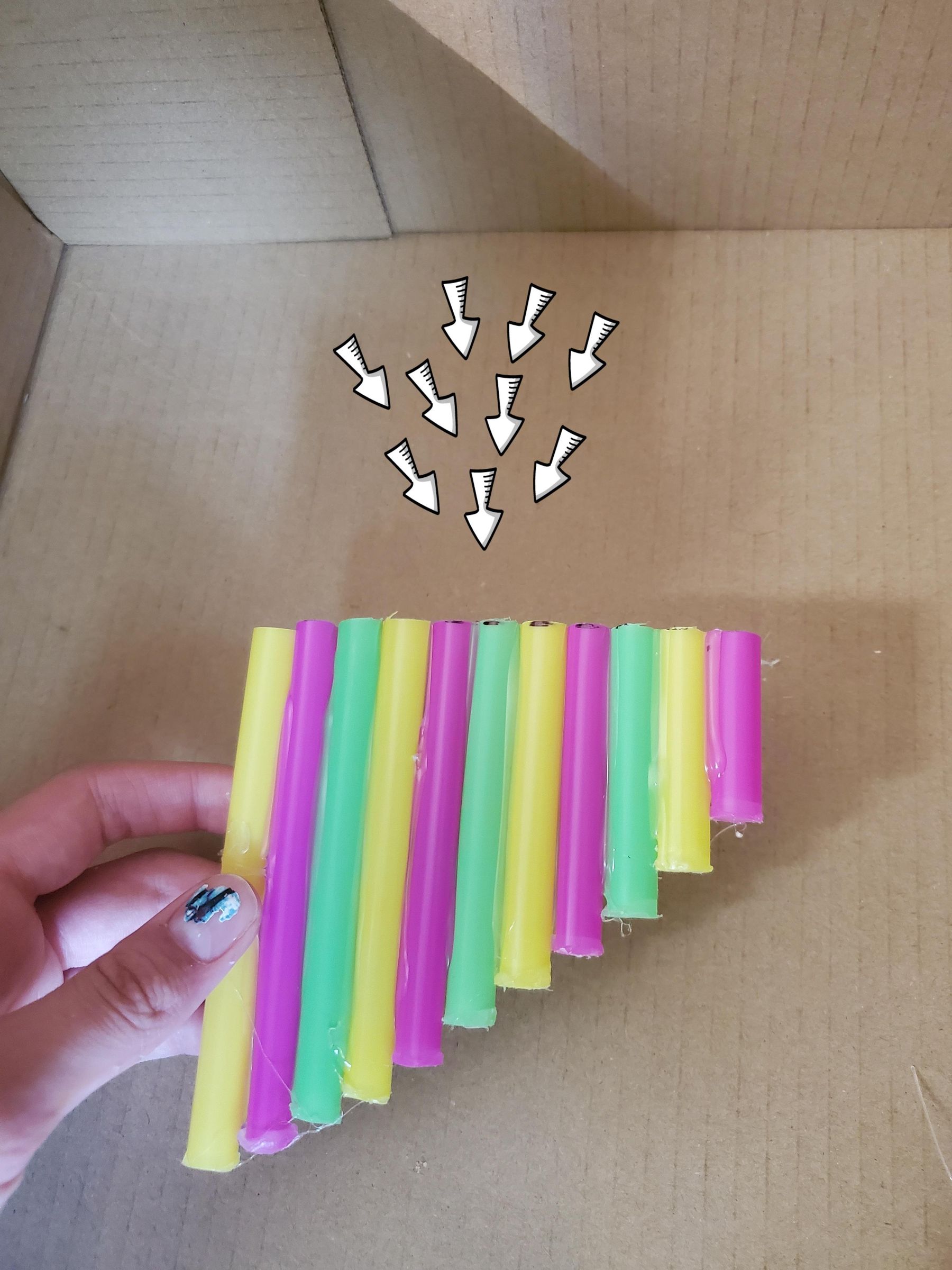 DIY Rainbow Pan Pipes Made of Straws : 5 Steps - Instructables