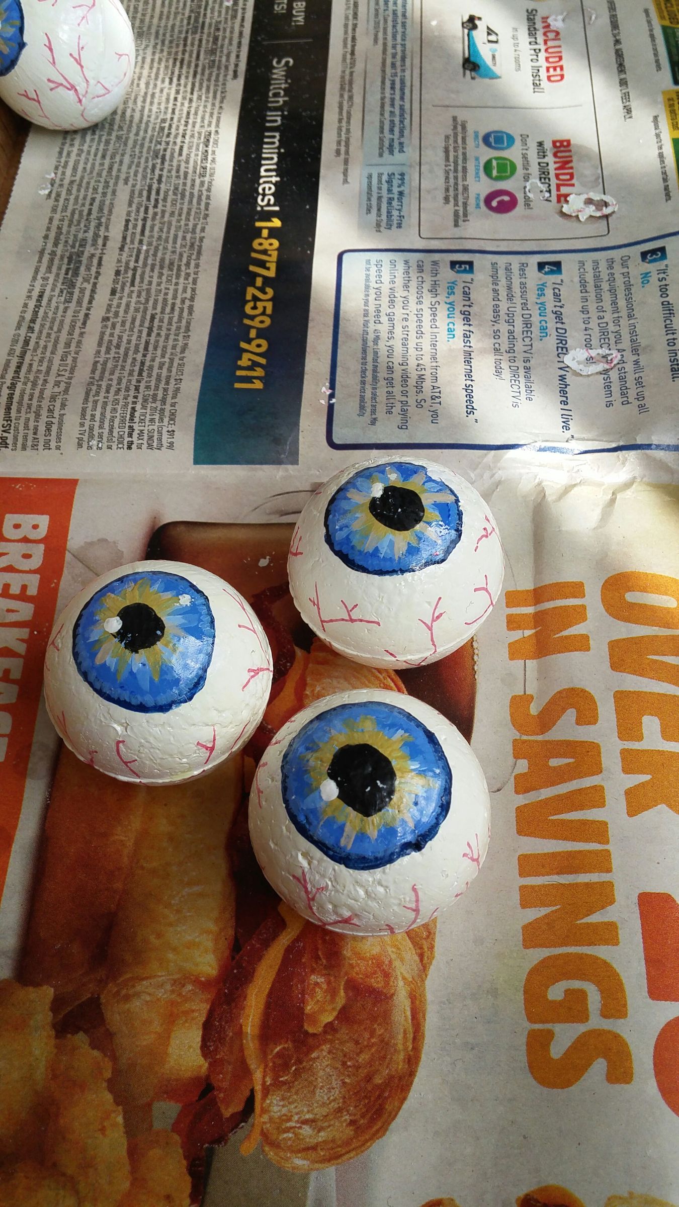 Realistic Eyeballs Out of Foam Balls : 11 Steps (with Pictures ...