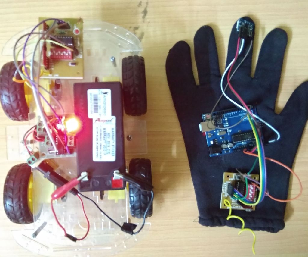Arduino Gesture Control Robot 6 Steps Instructables