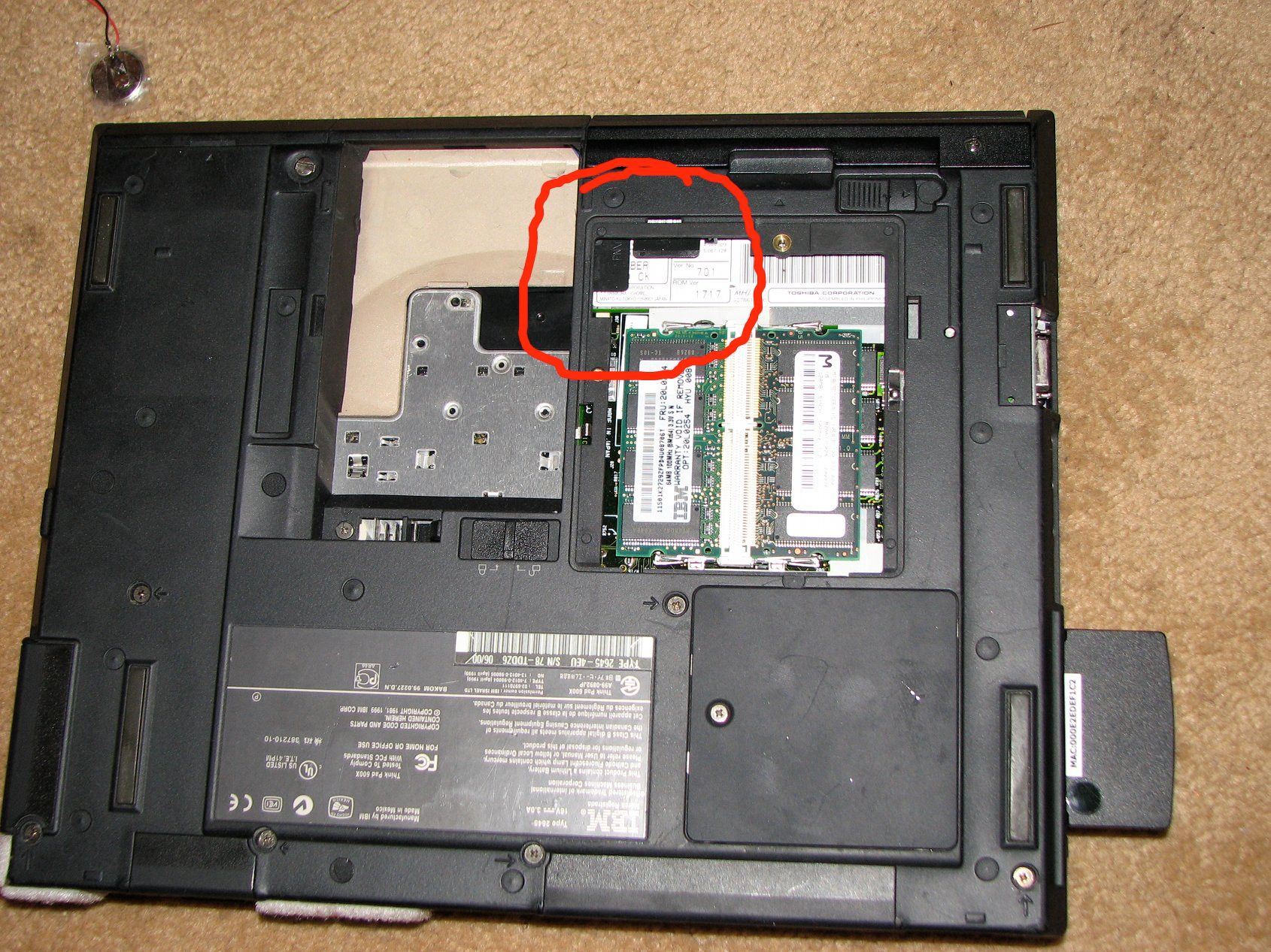 Replace the BIOS Battery on an IBM Thinkpad 600X Cheaply : 7 Steps ...