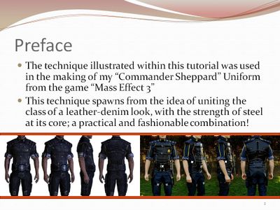 Commander Shepard Steel Reinforced Uniform - Mass Effect 3 : 8 Steps ...